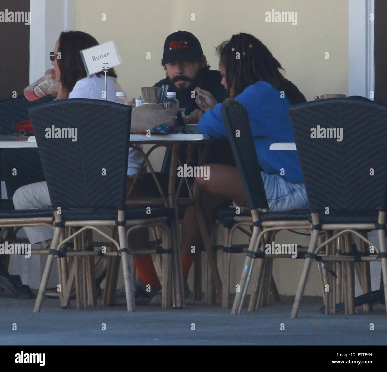 Shia LaBeouf with a female companion go out to have lunch at Sweet ...