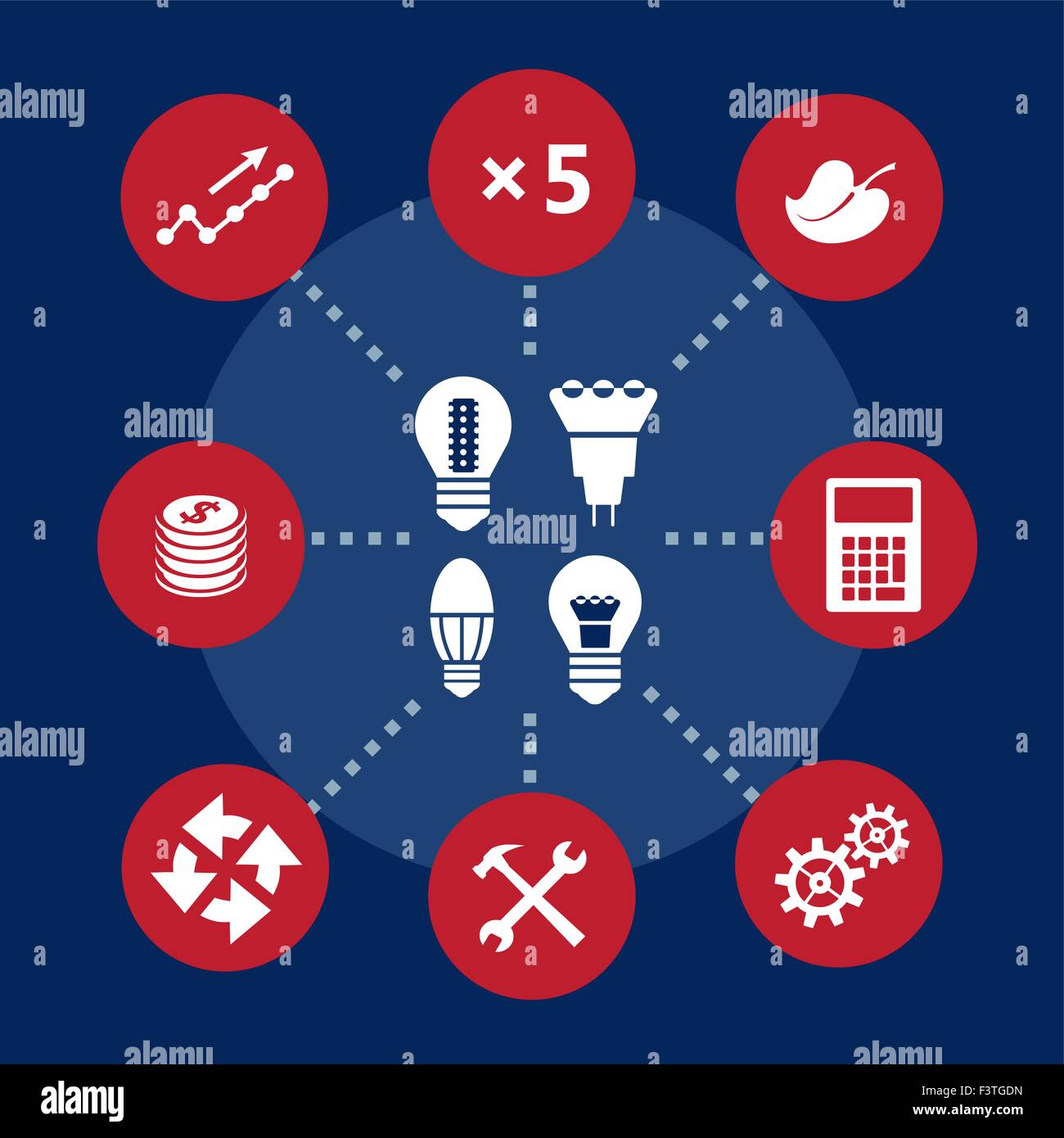 Power saving lamps on Stock Vector Images - Alamy