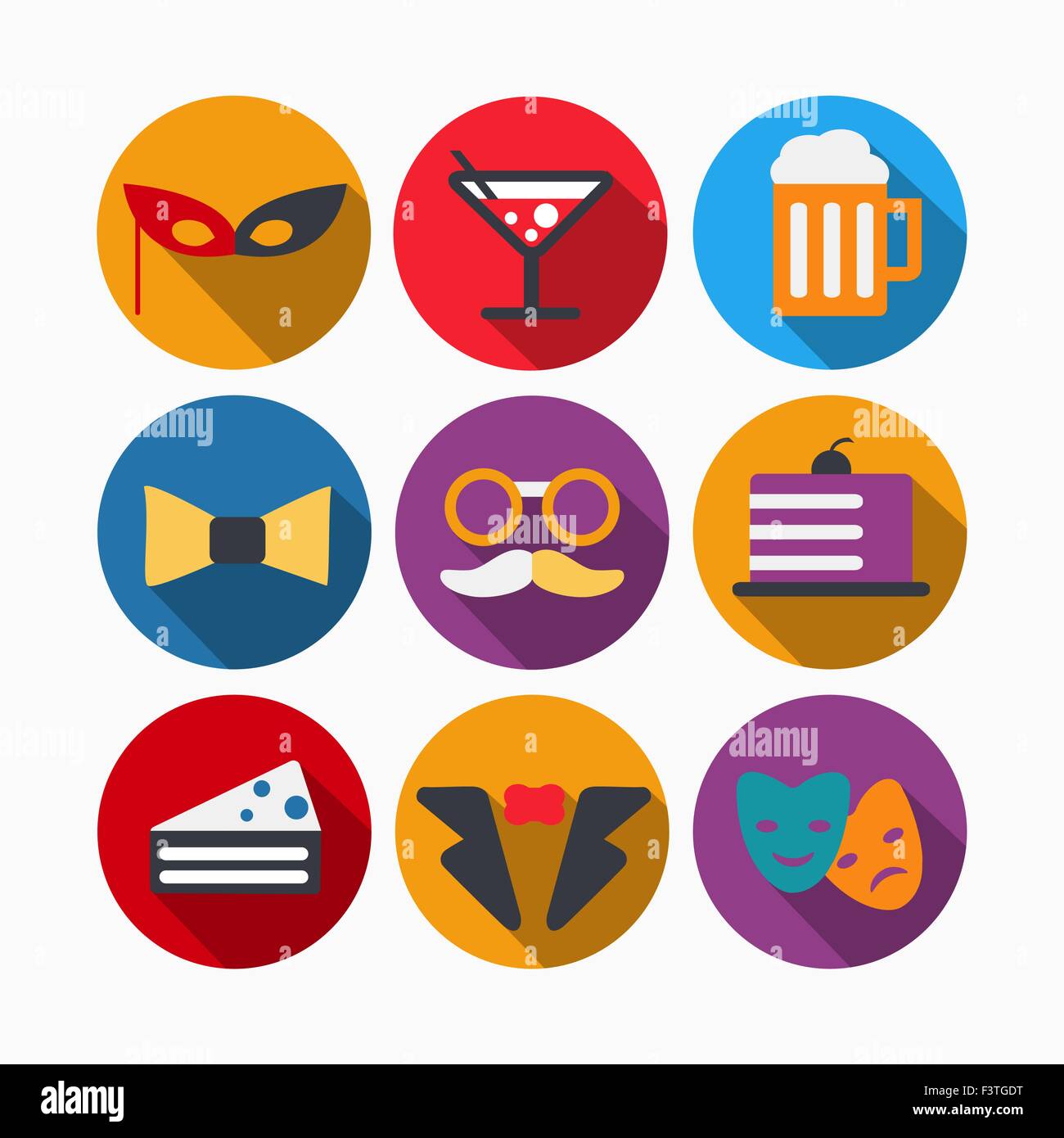 Party and Celebration icon collection Stock Vector Image & Art - Alamy