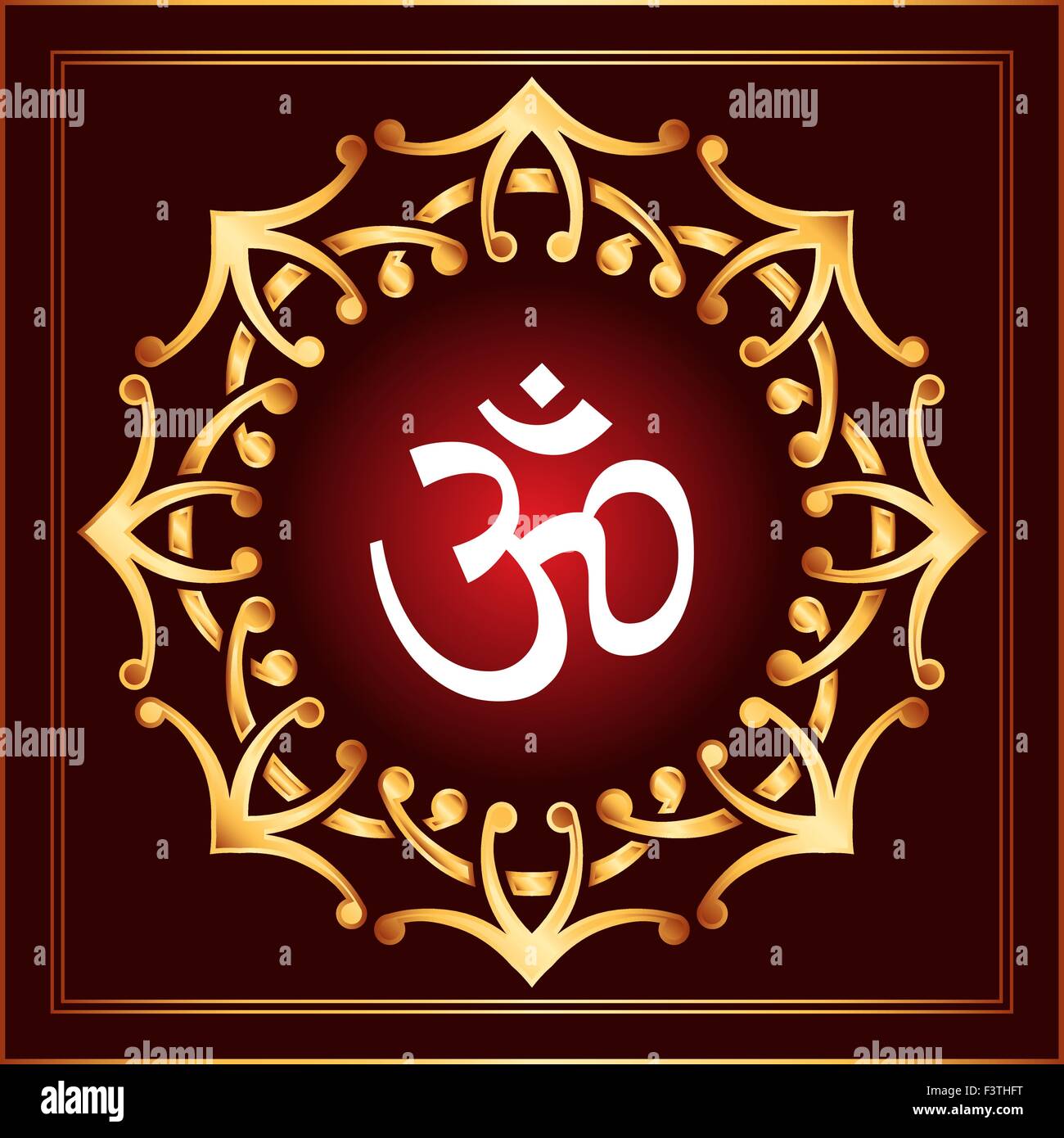 Aum (Om) The Holy Motif Vector Art Stock Vector Image & Art - Alamy