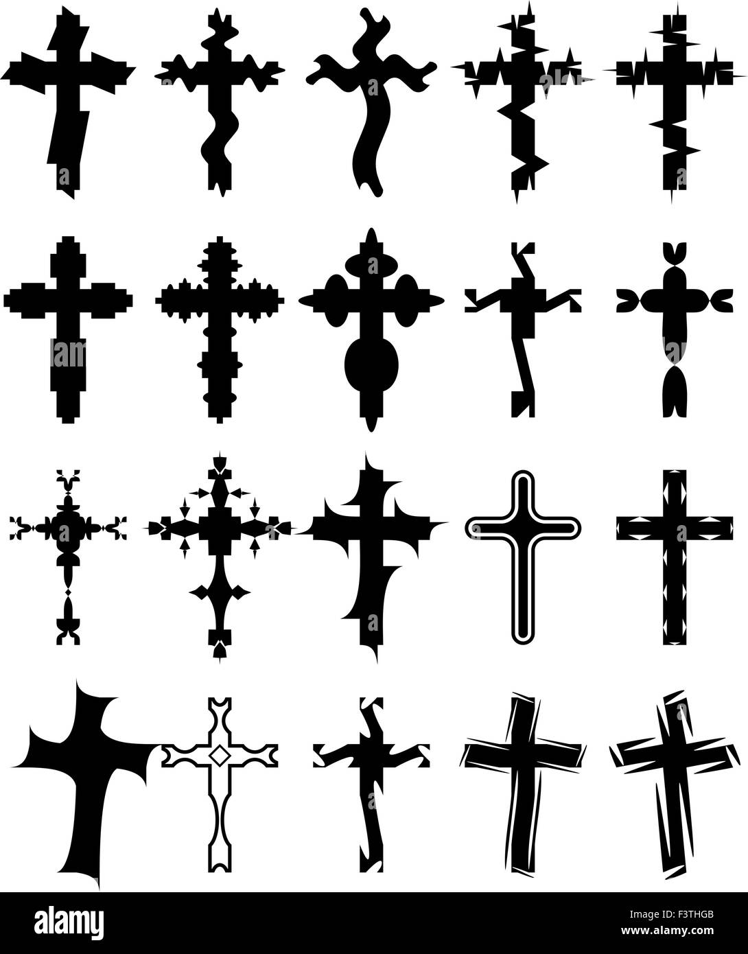 Christian Cross Collection Vector Art Stock Vector Image & Art - Alamy