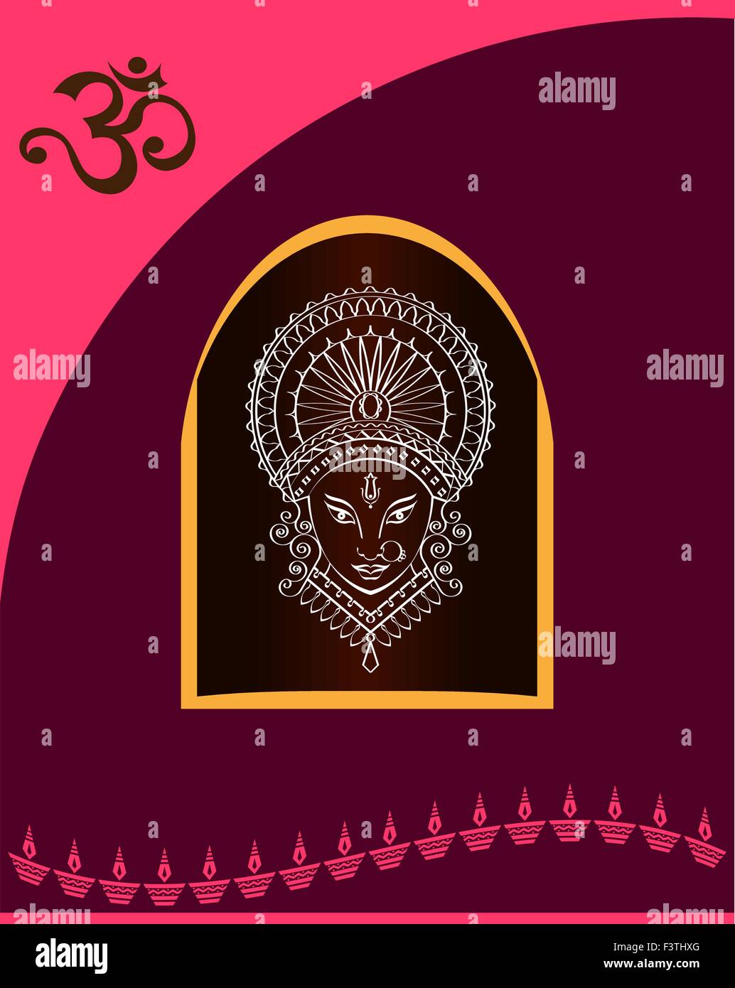 Durga Goddess of Power Vector Art Stock Vector Image & Art - Alamy