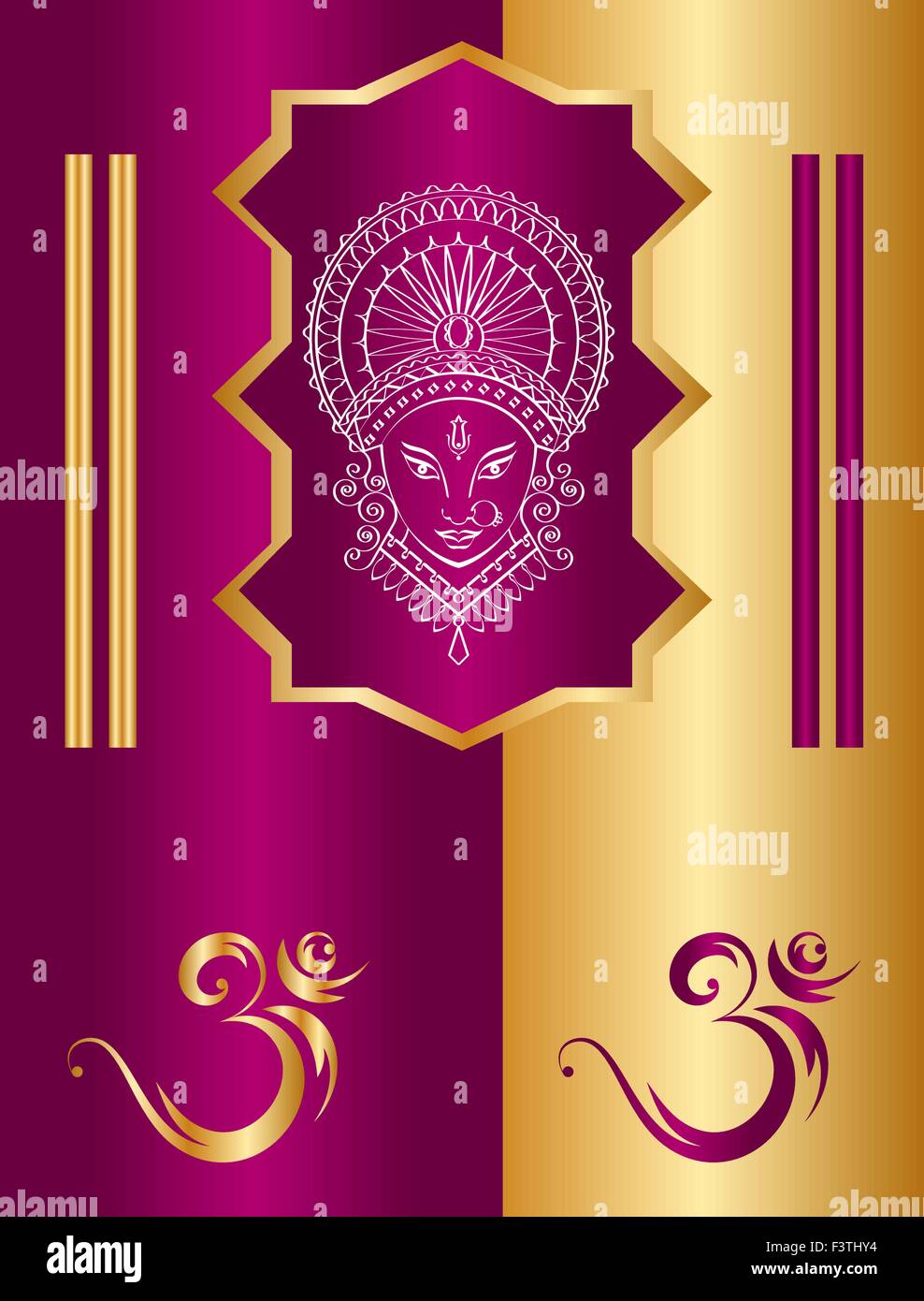 Durga Goddess of Power Vector Art Stock Vector Image & Art - Alamy