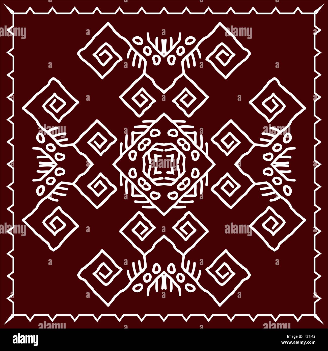 Folk, Tribal Design, Motif, Wall Painting Vector Art Stock Vector Image ...