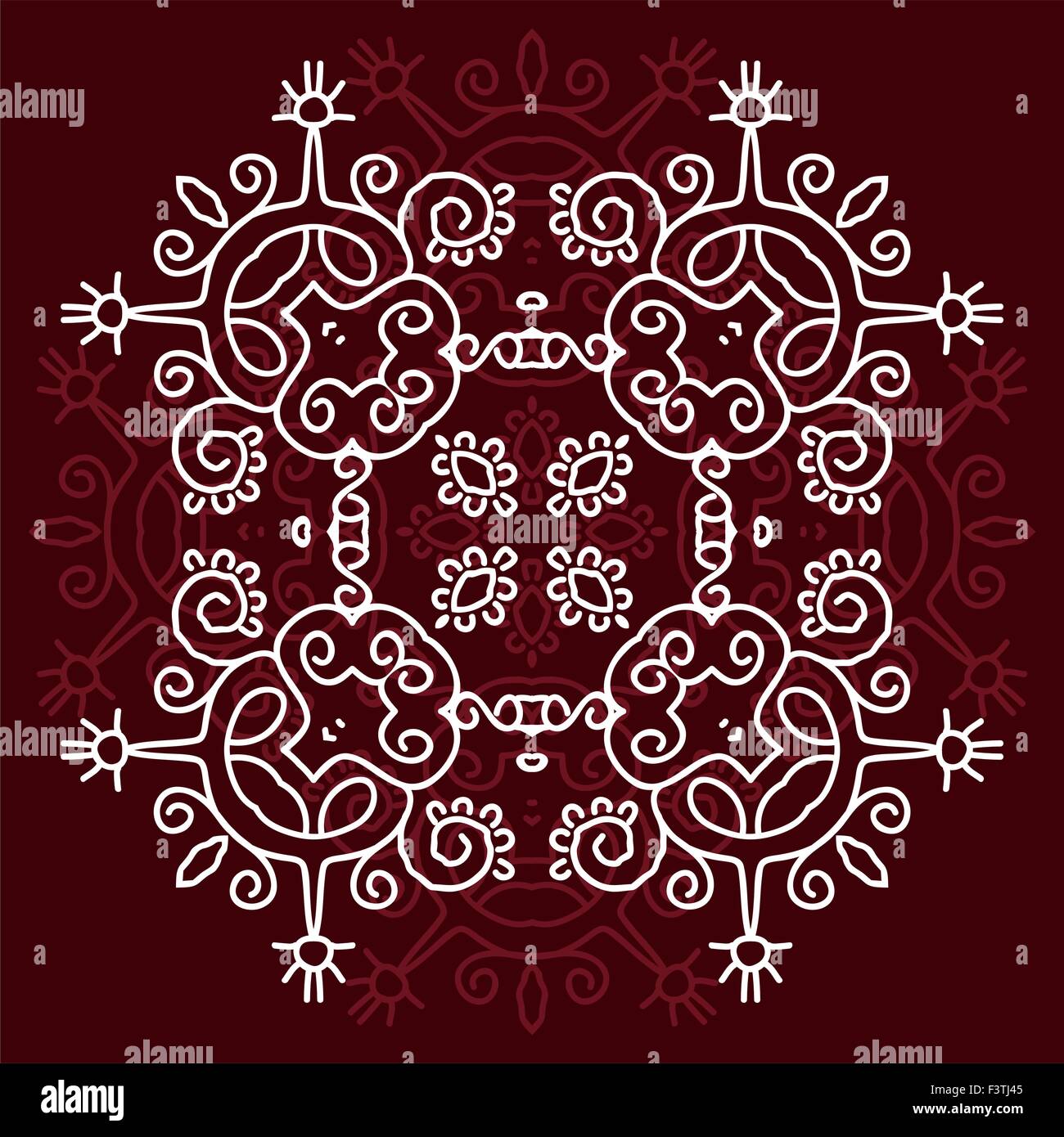 Folk, Tribal Design, Motif, Wall Painting Vector Art Stock Vector Image ...