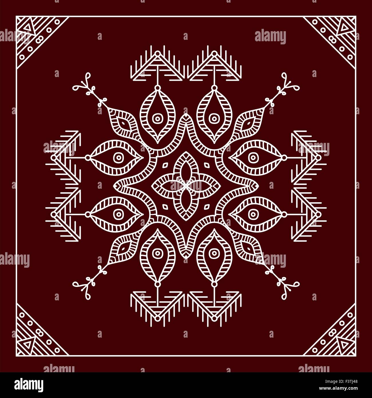 Folk, Tribal Design, Motif, Wall Painting Vector Art Stock Vector Image ...