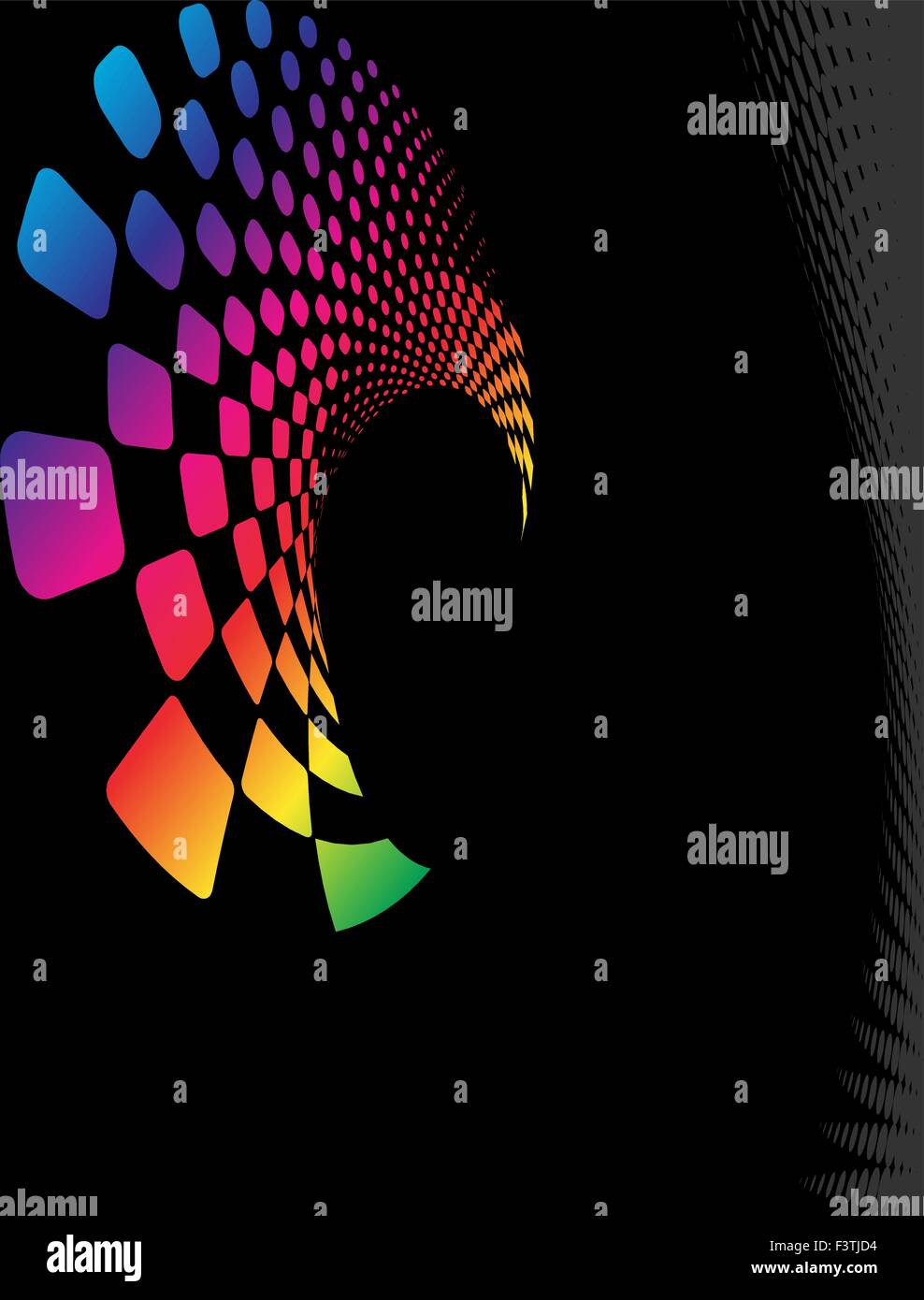 Background Composition, Web Template (Halftone) Vector Art Stock Vector ...