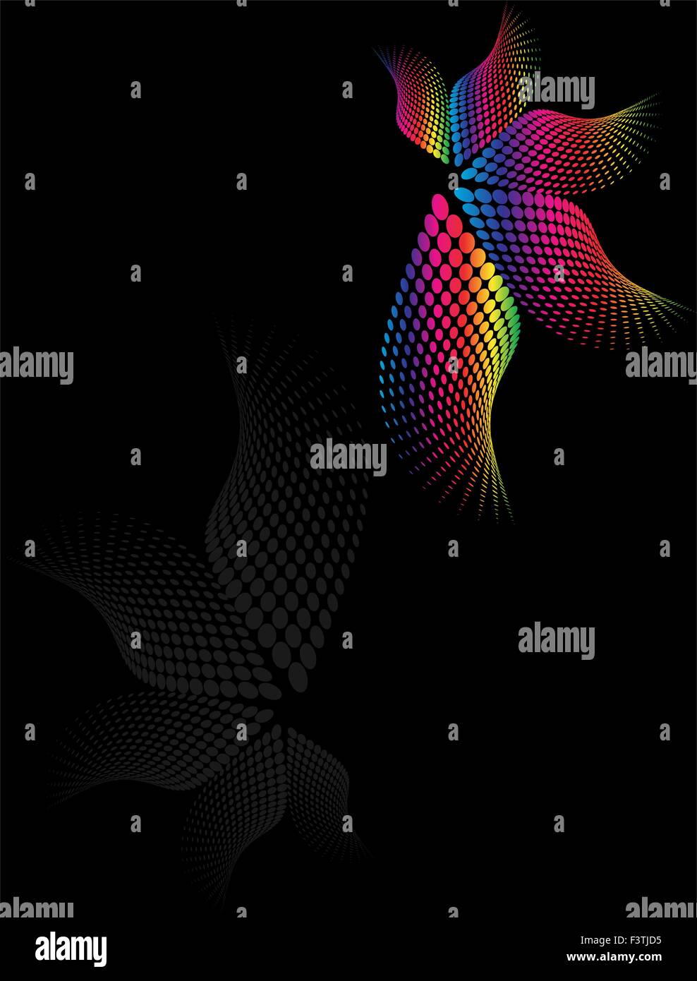 Background Composition, Web Template (Halftone) Vector Art Stock Vector ...