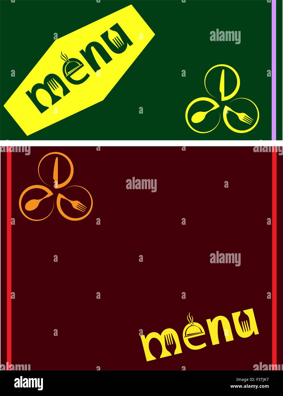 Menu Card Design Template Vector Art Stock Vector Image & Art - Alamy