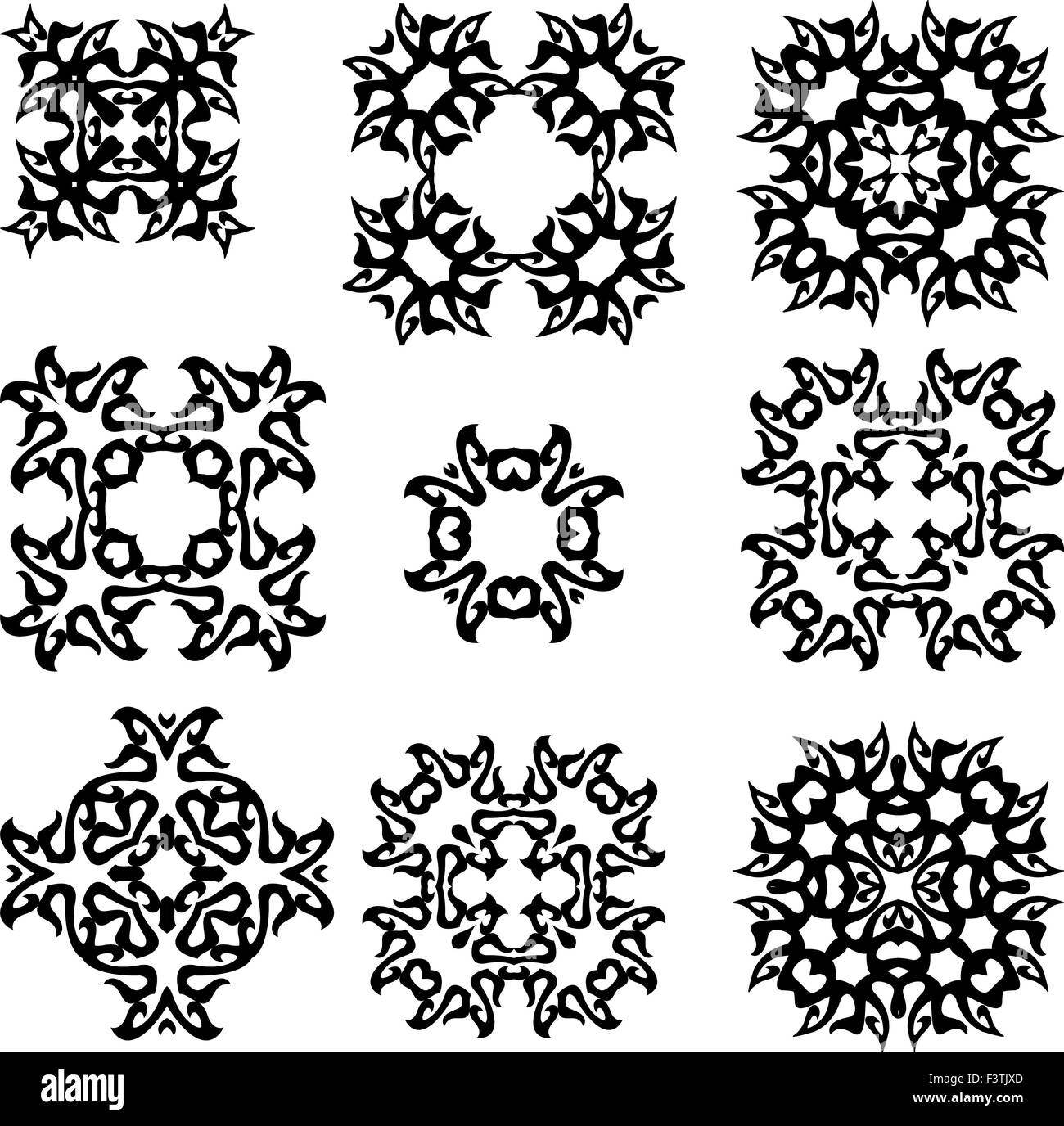 Tribal Tattoo Set Vector Art Stock Vector Image & Art - Alamy