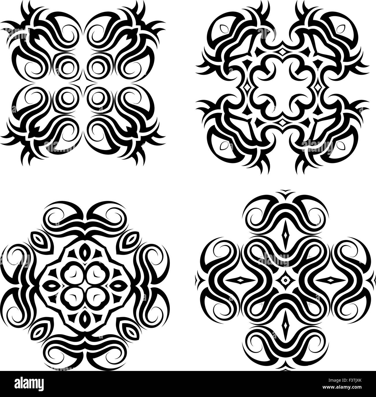 Tribal Tattoo Set Vector Art Stock Vector Image & Art - Alamy