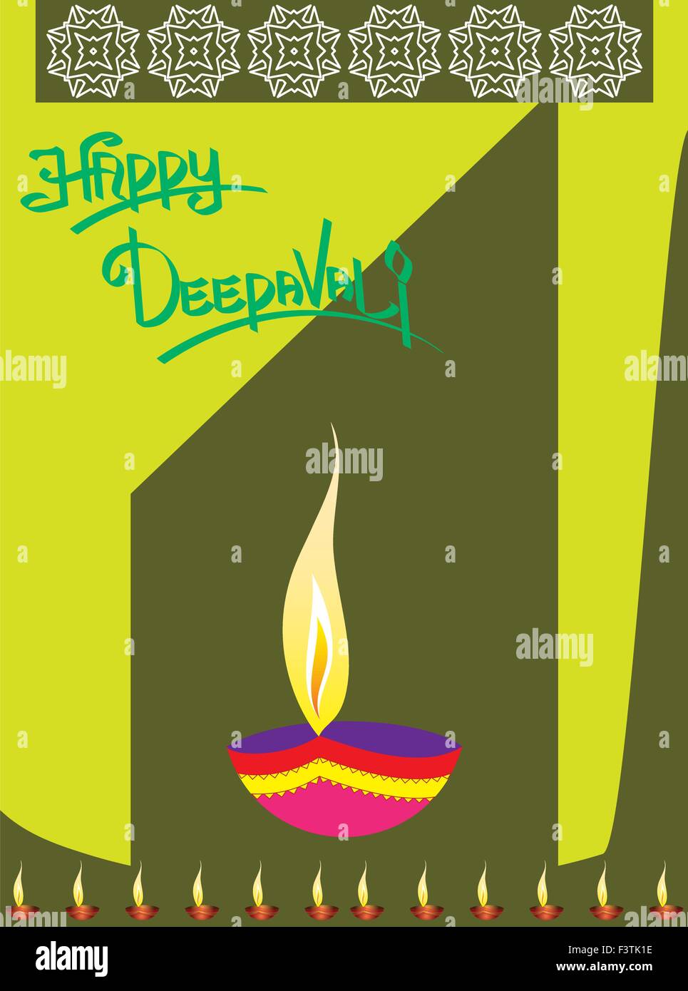 Diwali Greeting Design Vector Art Stock Vector Image & Art - Alamy