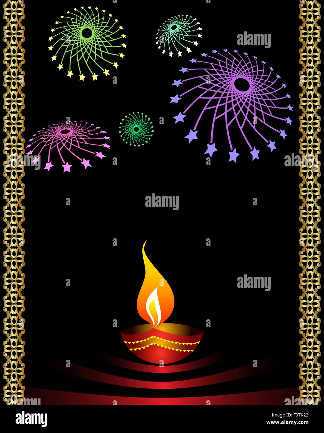 Diwali Greeting Design Vector Art Stock Vector Image & Art - Alamy
