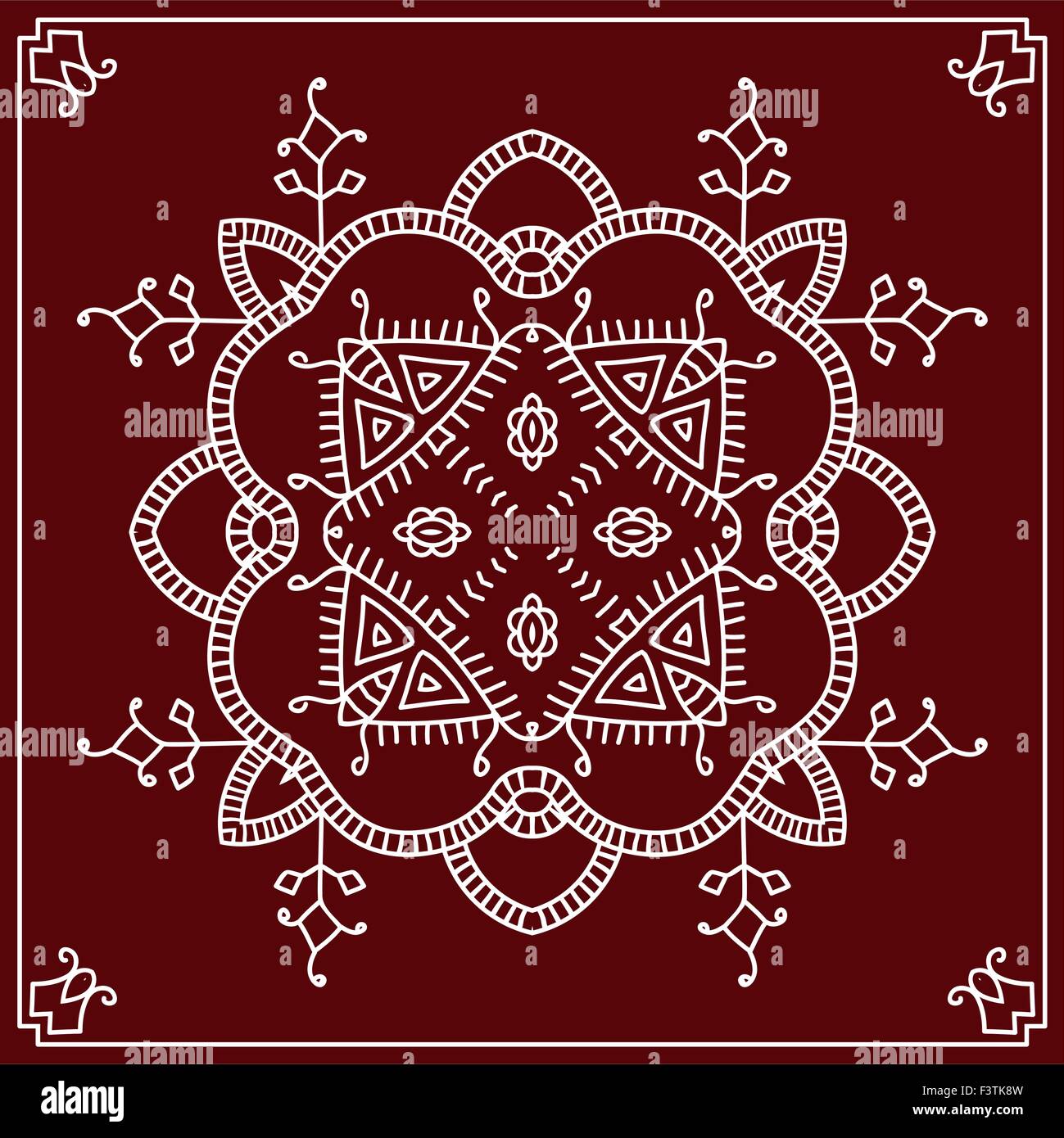 Folk, Tribal Design, Motif, Wall Painting Vector Art Stock Vector Image ...