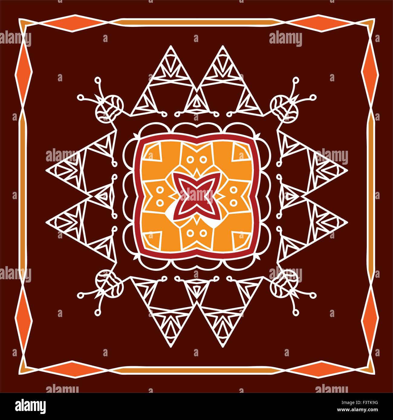 Folk, Tribal Design, Motif, Wall Painting Vector Art Stock Vector Image ...