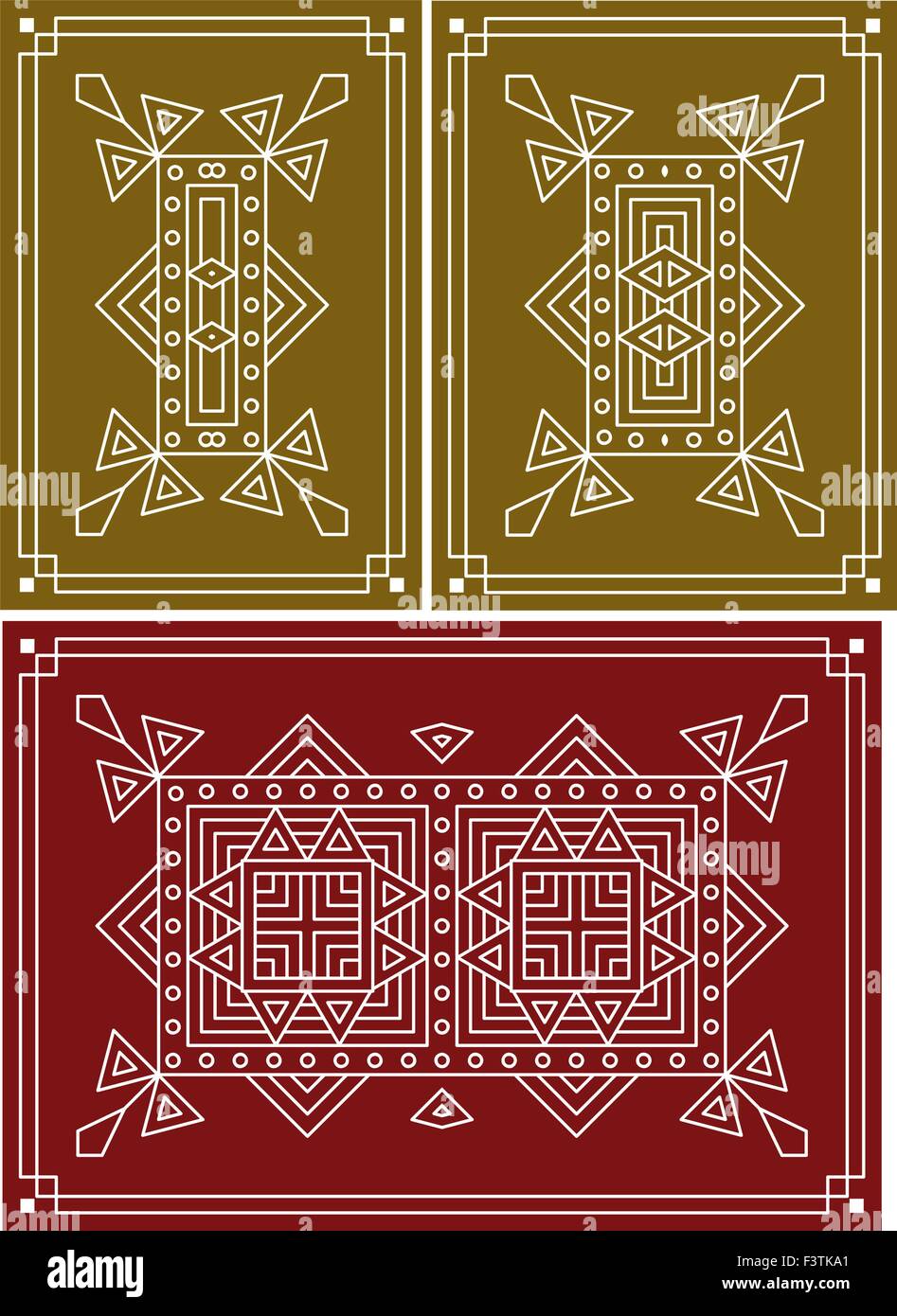Folk, Tribal Design, Motif, Wall Painting Vector Art Stock Vector Image ...