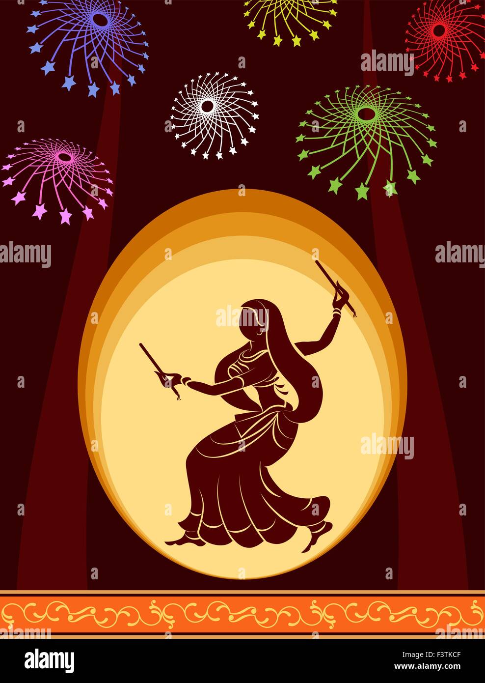 Garba Indian Dance Vector Art Stock Vector Image & Art - Alamy