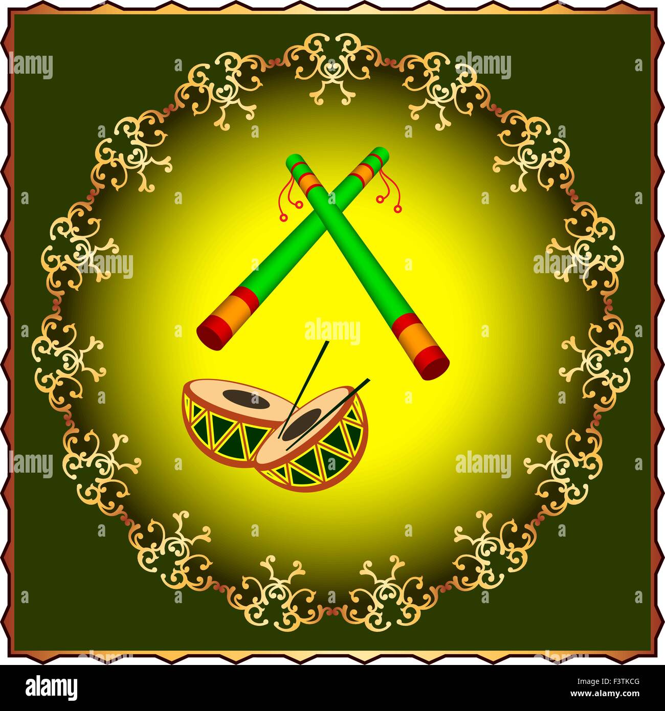 Garba Indian Dance Vector Art Stock Vector Image & Art - Alamy