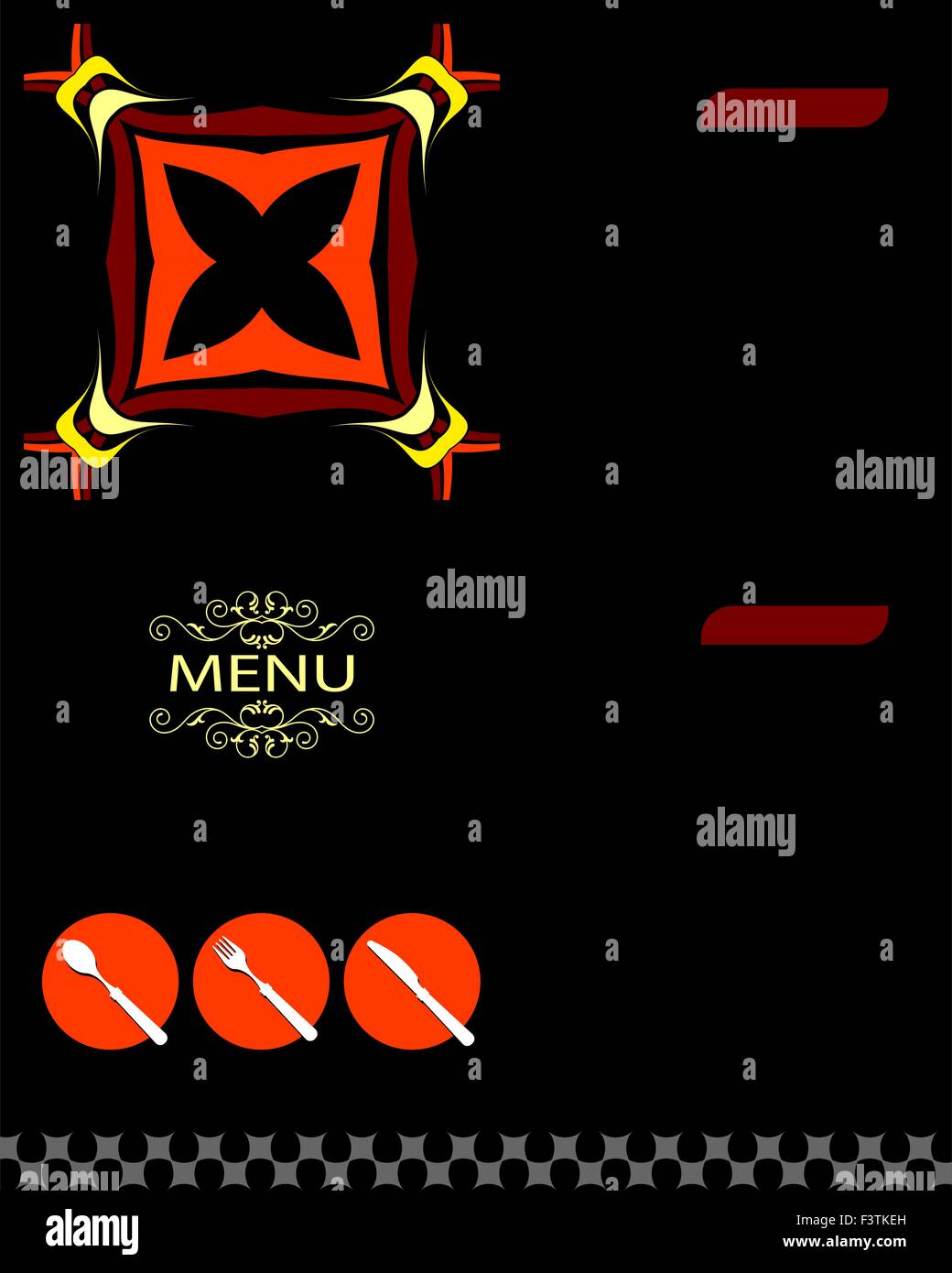 Menu Card Design Template Vector Art Stock Vector Image & Art - Alamy