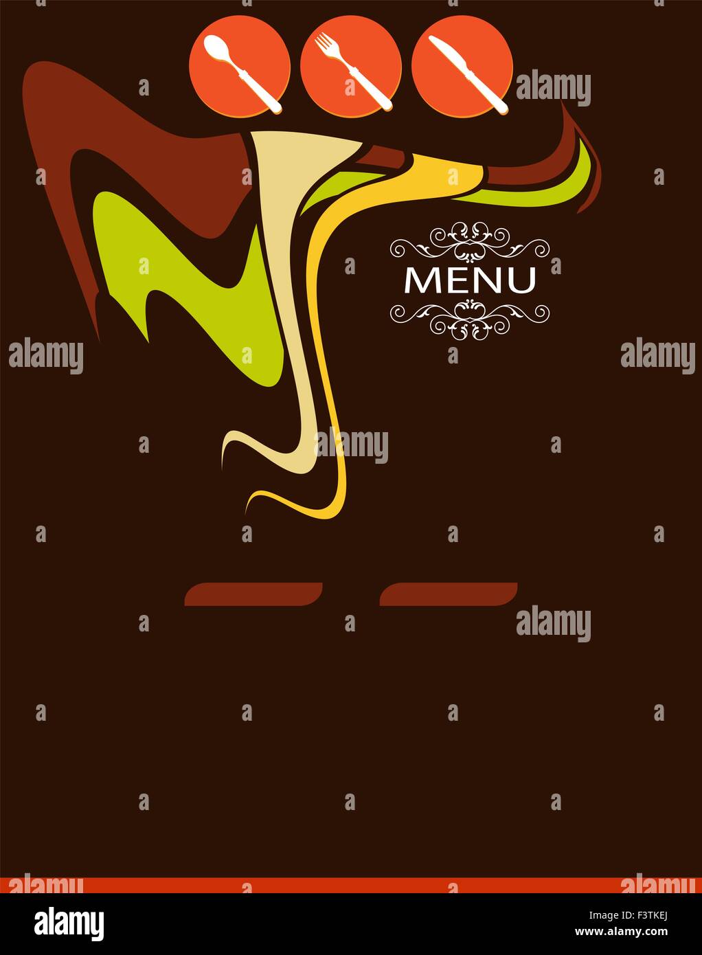 Menu Card Design Template Vector Art Stock Vector Image & Art - Alamy