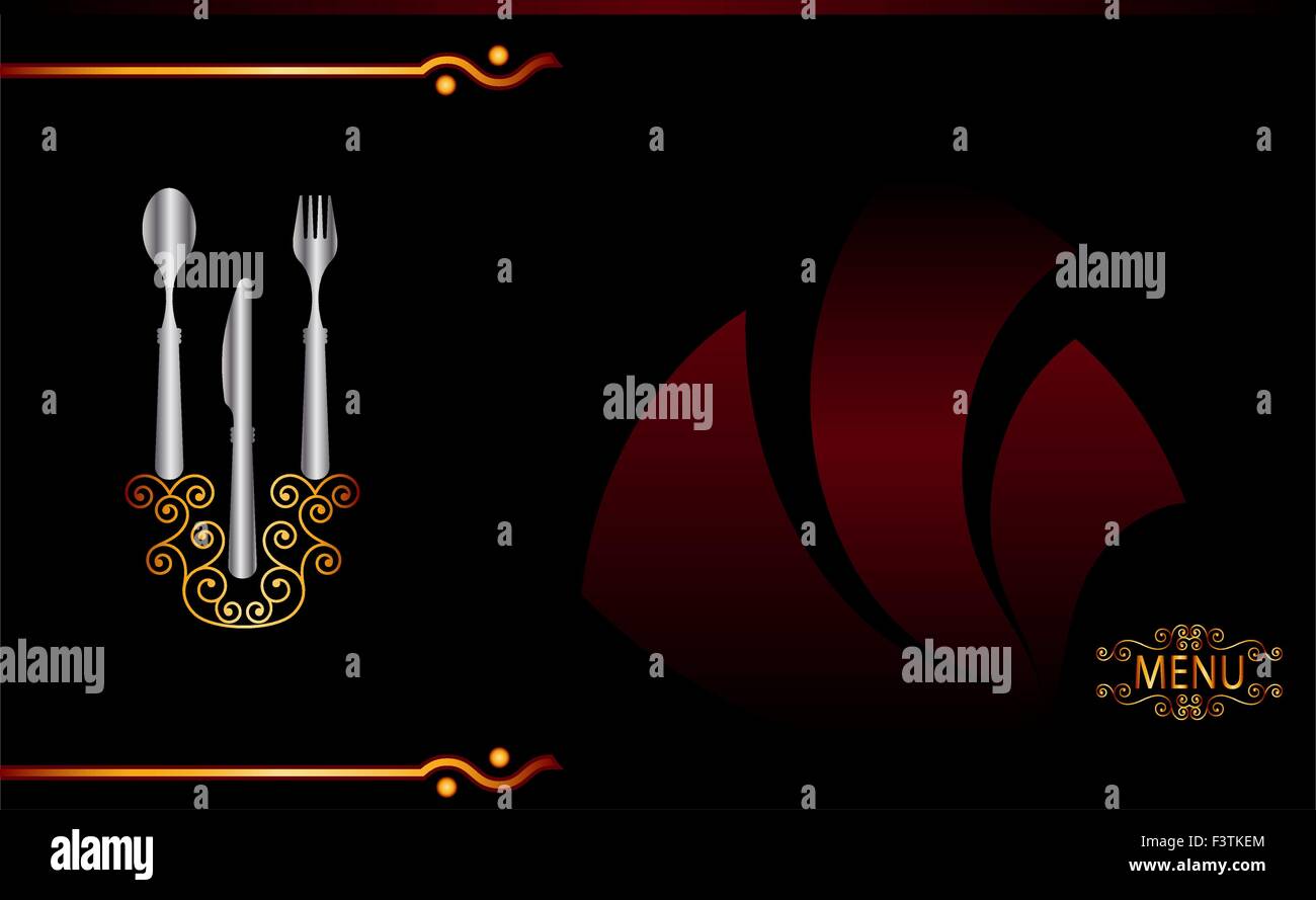 Menu Card Design Template Vector Art Stock Vector Image & Art - Alamy