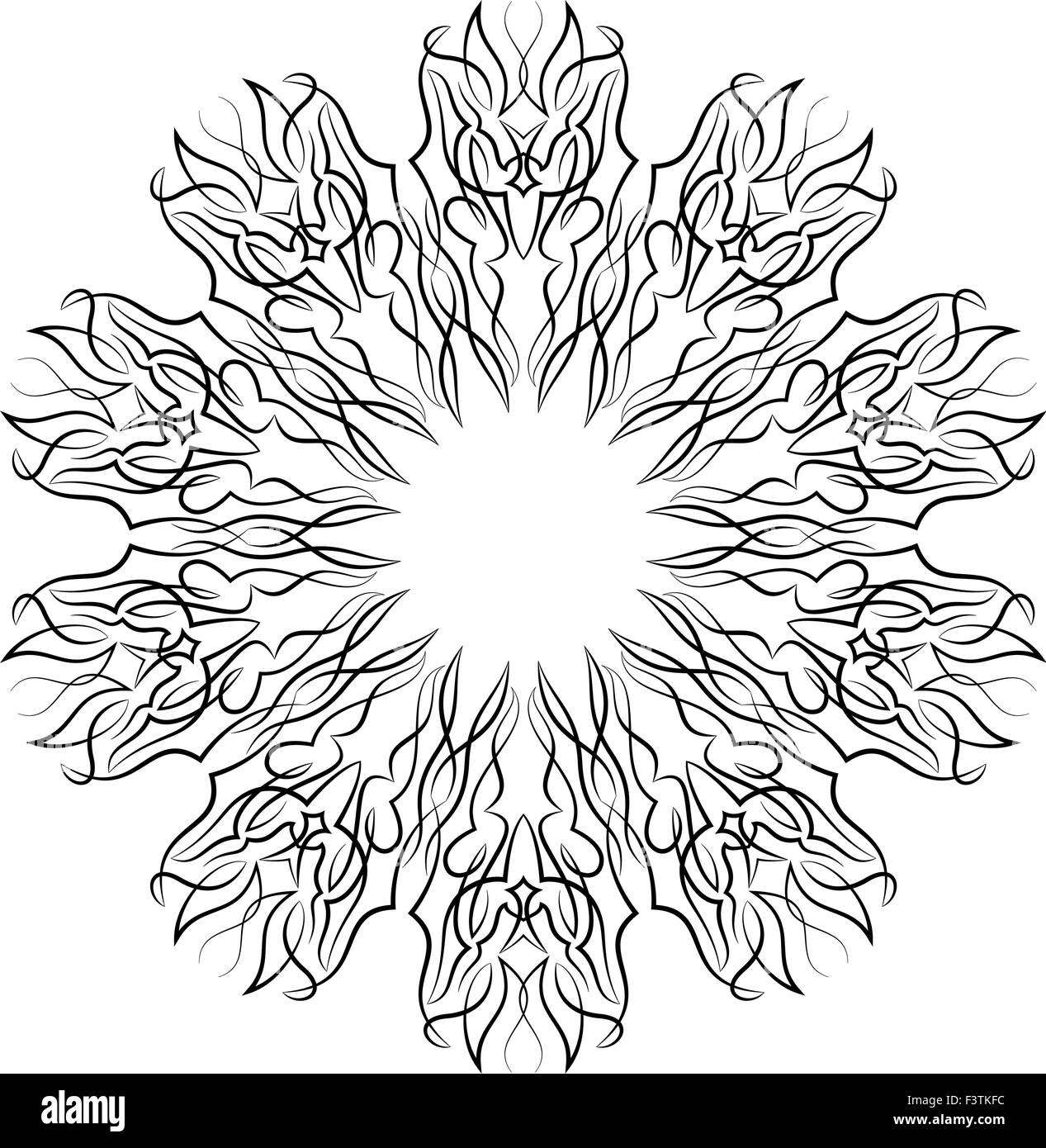 Pinstripe Graphics Circular : Vinyl Ready Vector Art Stock Vector Image ...