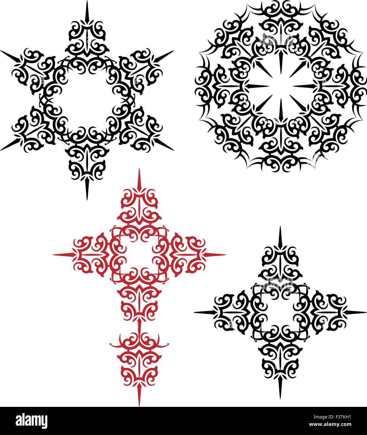 Tribal Tattoo Circular Vector Art Stock Vector Image & Art - Alamy