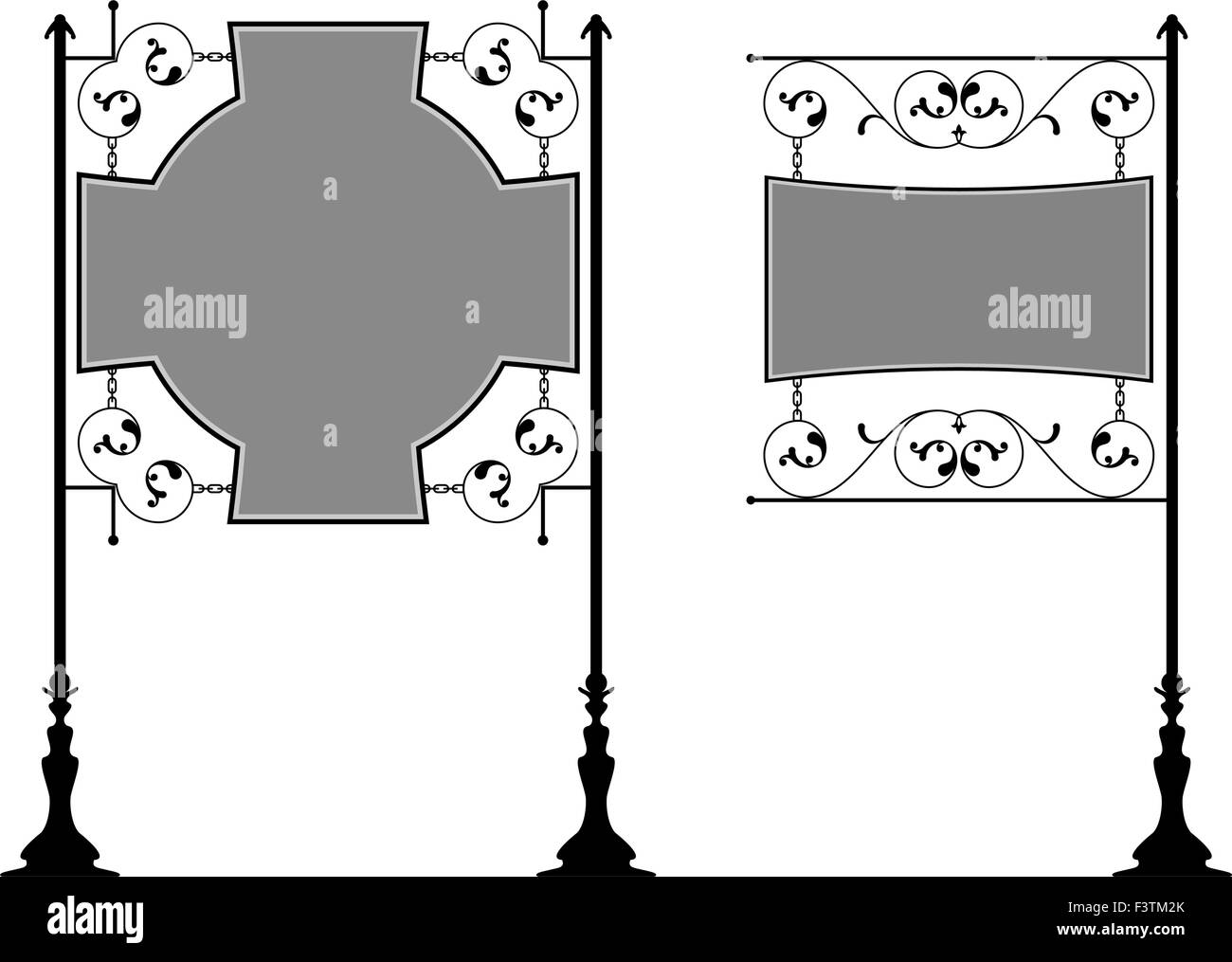 Wrought Iron Signage Vector Art Stock Vector Image & Art - Alamy