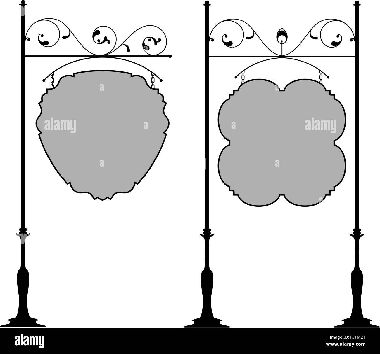 Wrought Iron Signage Vector Art Stock Vector Image & Art - Alamy