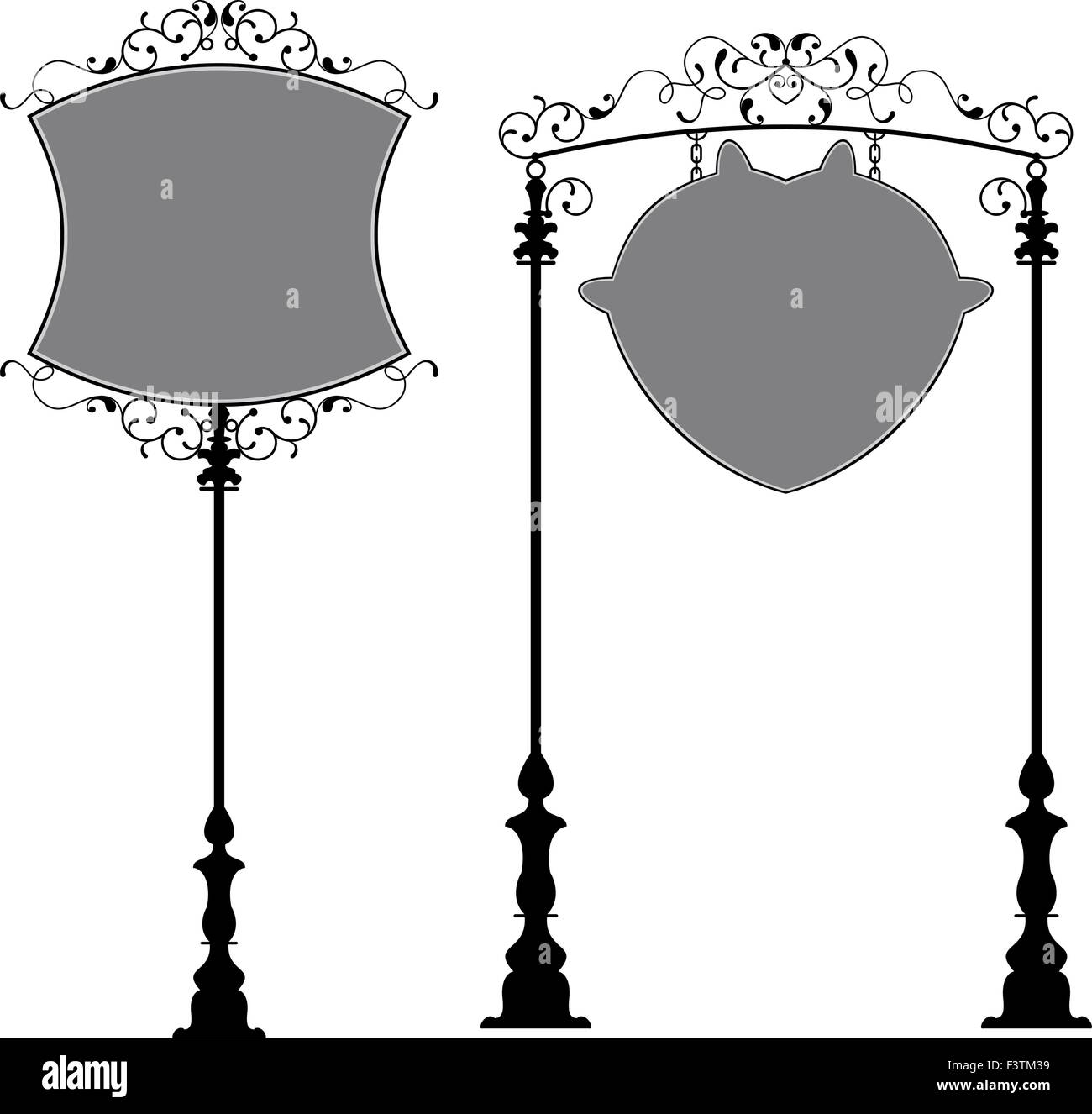 Wrought Iron Signage Vector Art Stock Vector Image & Art - Alamy