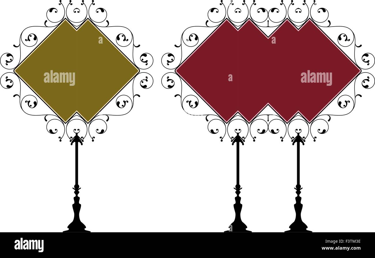 Wrought Iron Signage Vector Art Stock Vector Image & Art - Alamy