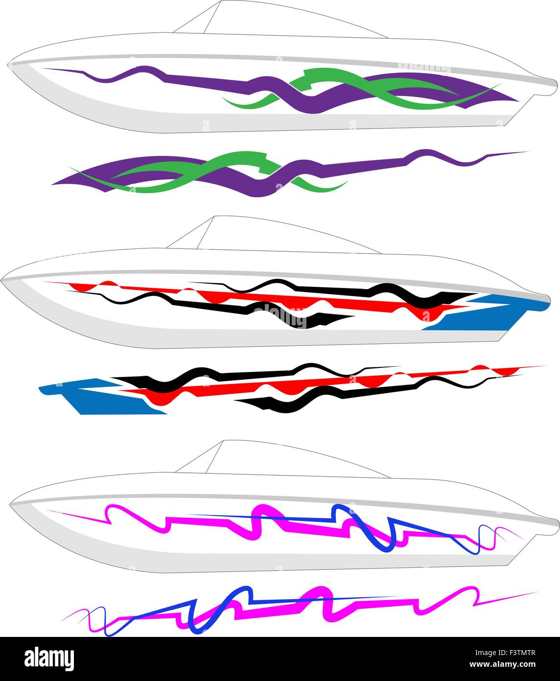 Boat Graphics, Stripe : Vinyl Ready Vector Art Stock Vector Image & Art ...