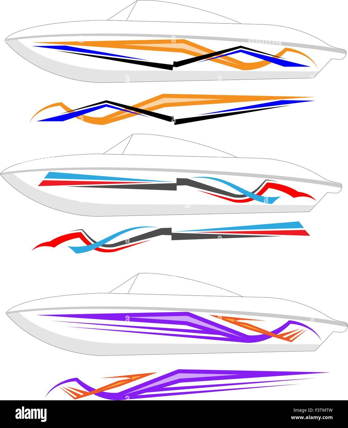 Boat Graphics, Stripe : Vinyl Ready Vector Art Stock Vector Image & Art ...