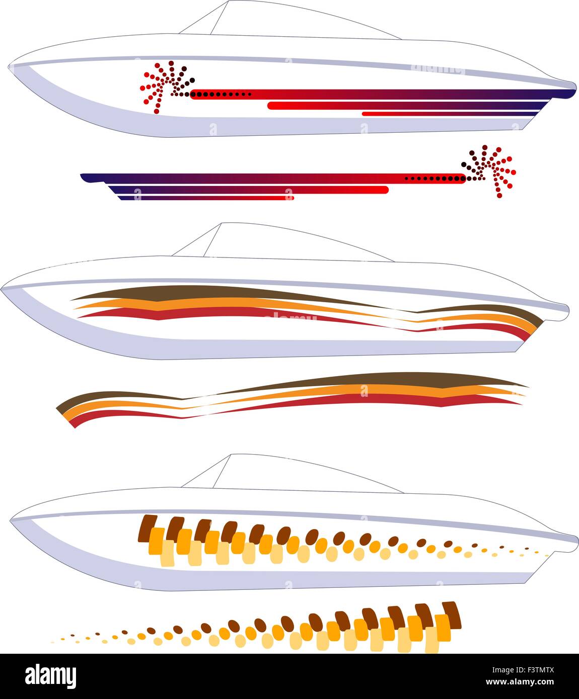 Boat Graphics, Stripe : Vinyl Ready Vector Art Stock Vector Image & Art ...