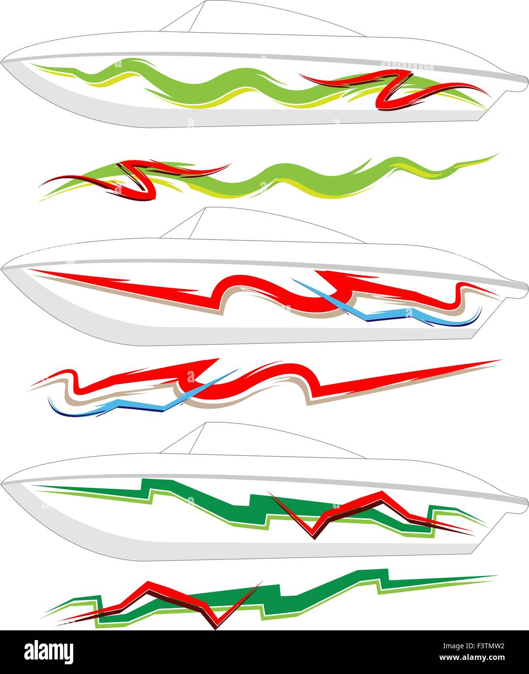 Boat Graphics, Stripe : Vinyl Ready Vector Art Stock Vector Image & Art ...