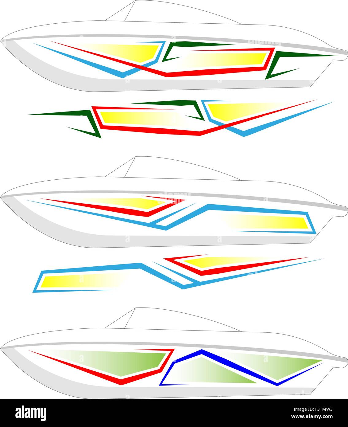 Boat Graphics, Stripe : Vinyl Ready Vector Art Stock Vector Image & Art ...