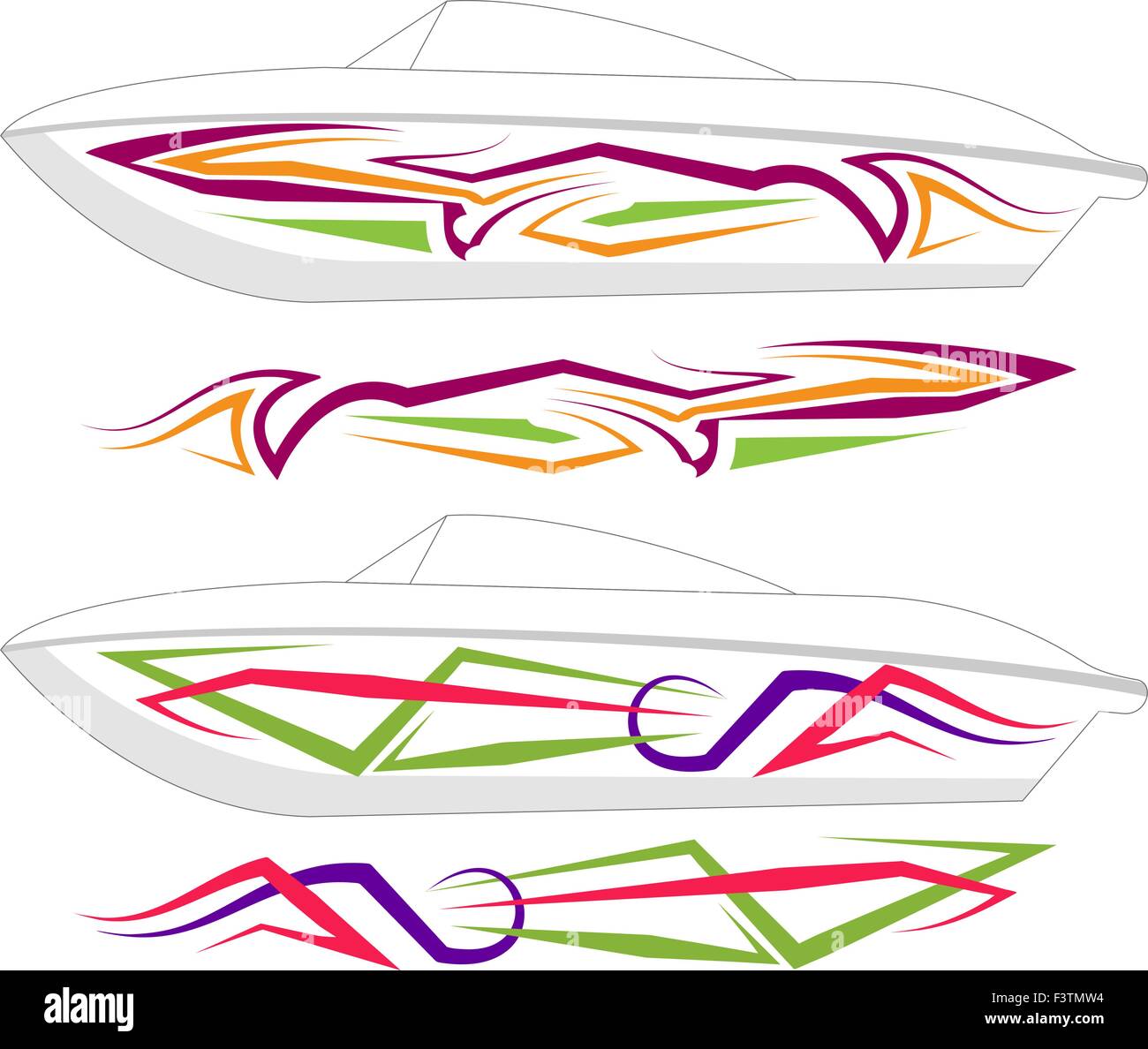 Boat Graphics, Stripe : Vinyl Ready Vector Art Stock Vector Image & Art ...