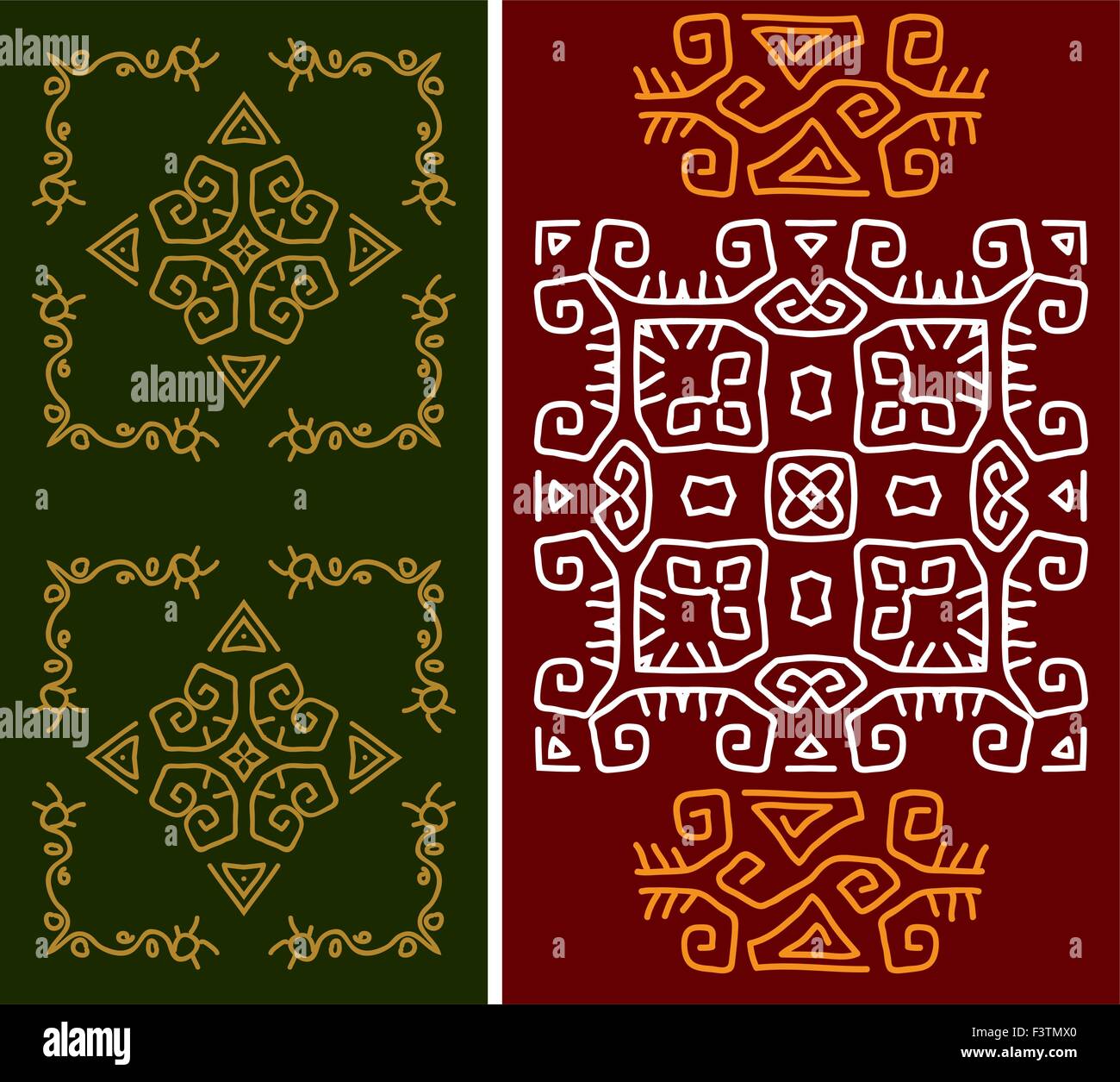 Folk, Tribal Design, Motif, Wall Painting Vector Art Stock Vector Image ...