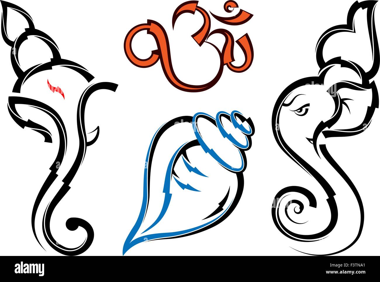 Ganesha Collection Set Vector Art Stock Vector Image & Art - Alamy