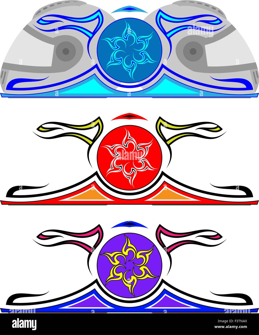 Helmet Graphics, Stripe : Vinyl Ready Vector Art Stock Vector Image ...