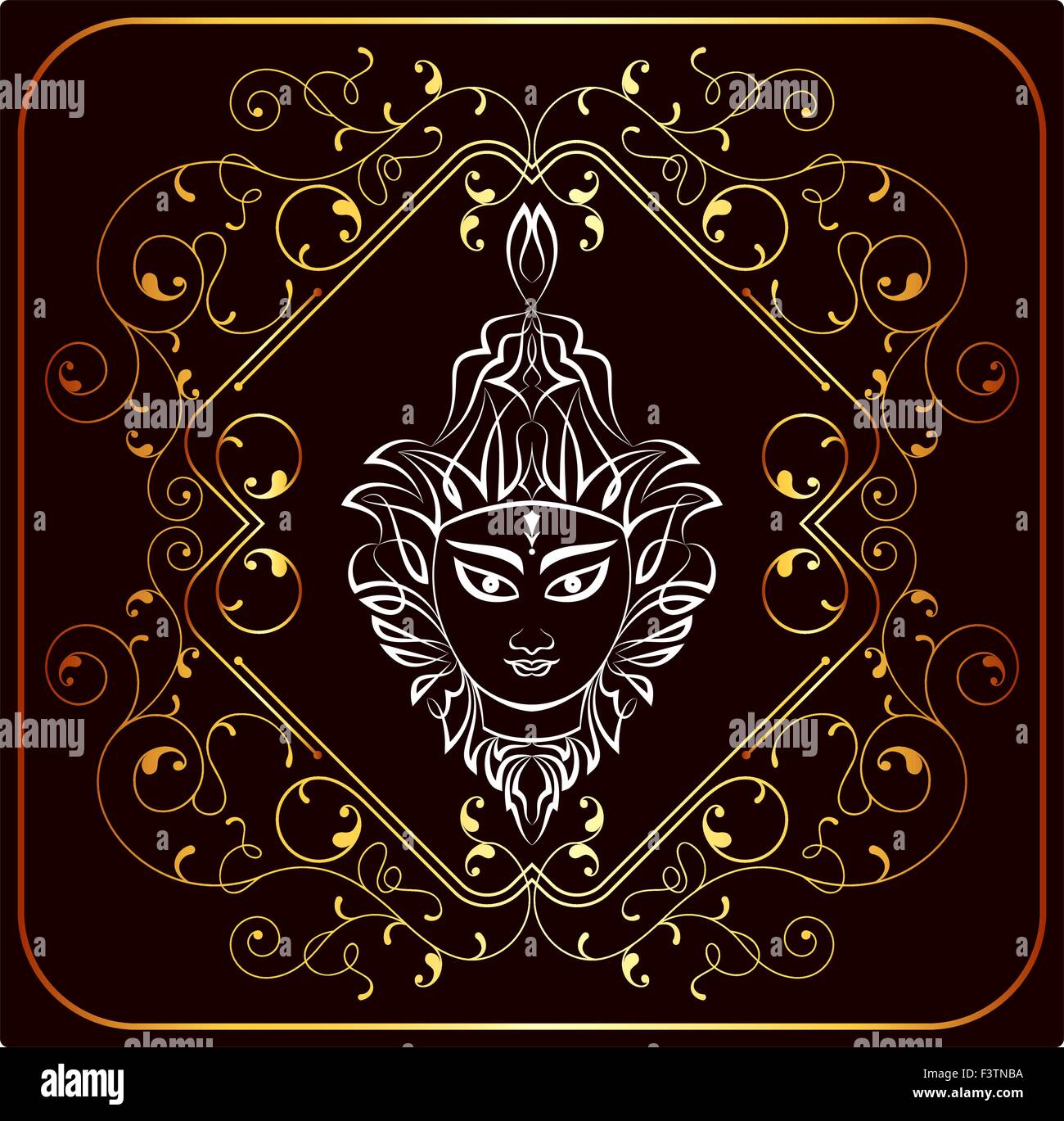 Durga Goddess of Power Vector Art Stock Vector Image & Art - Alamy