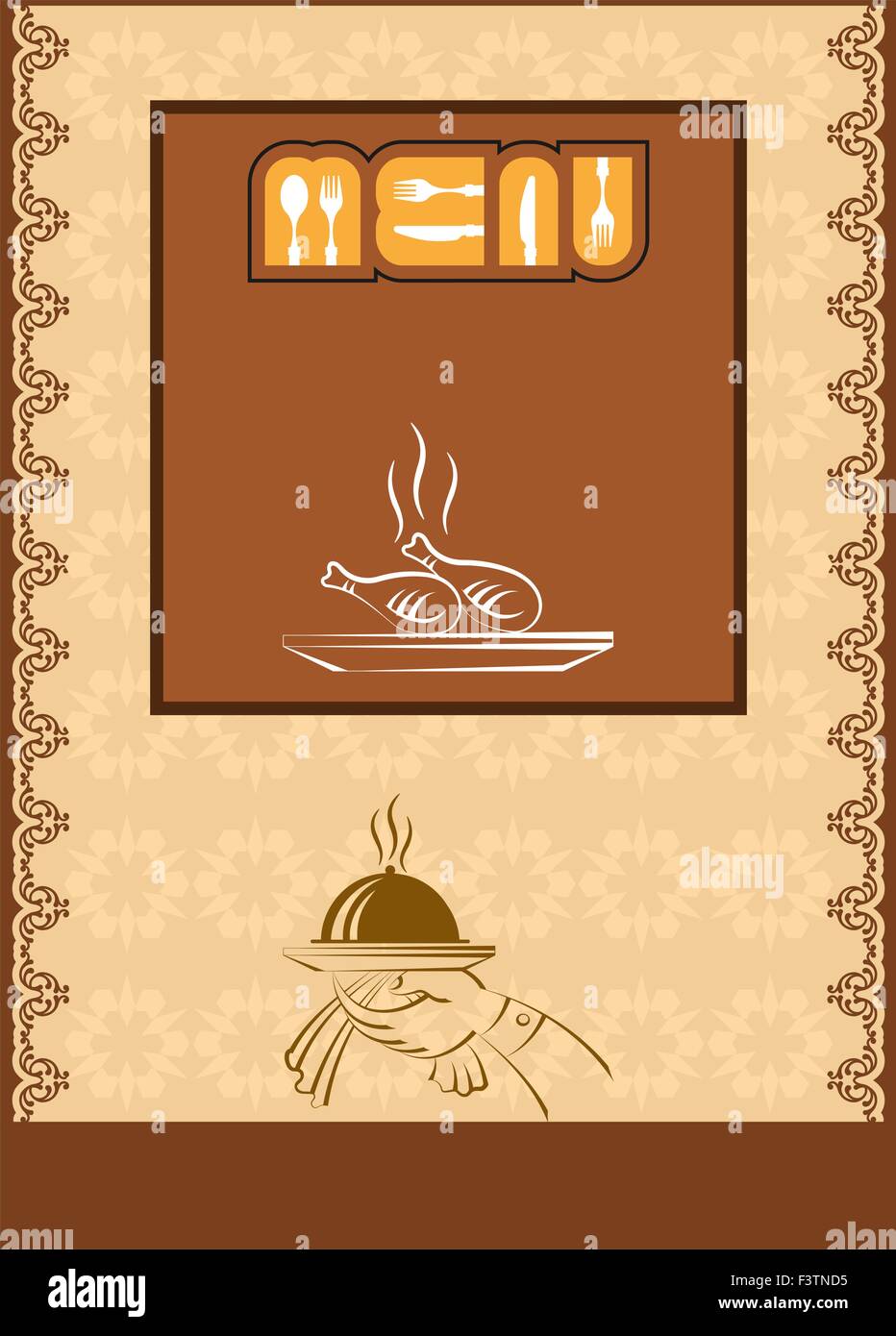 Menu Card Design Template Vector Art Stock Vector Image & Art - Alamy