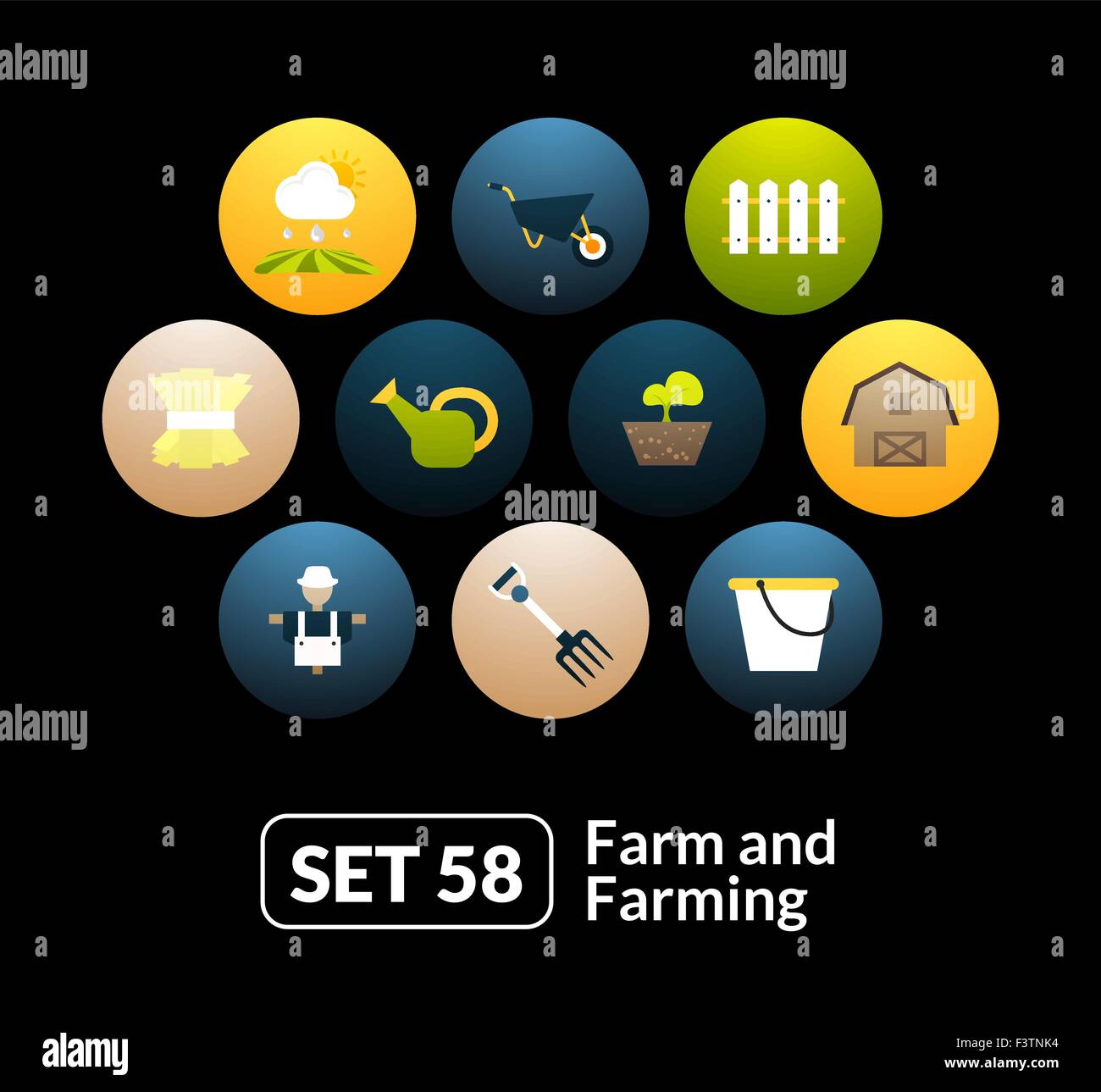 Cotton field and farmer Stock Vector Images - Alamy