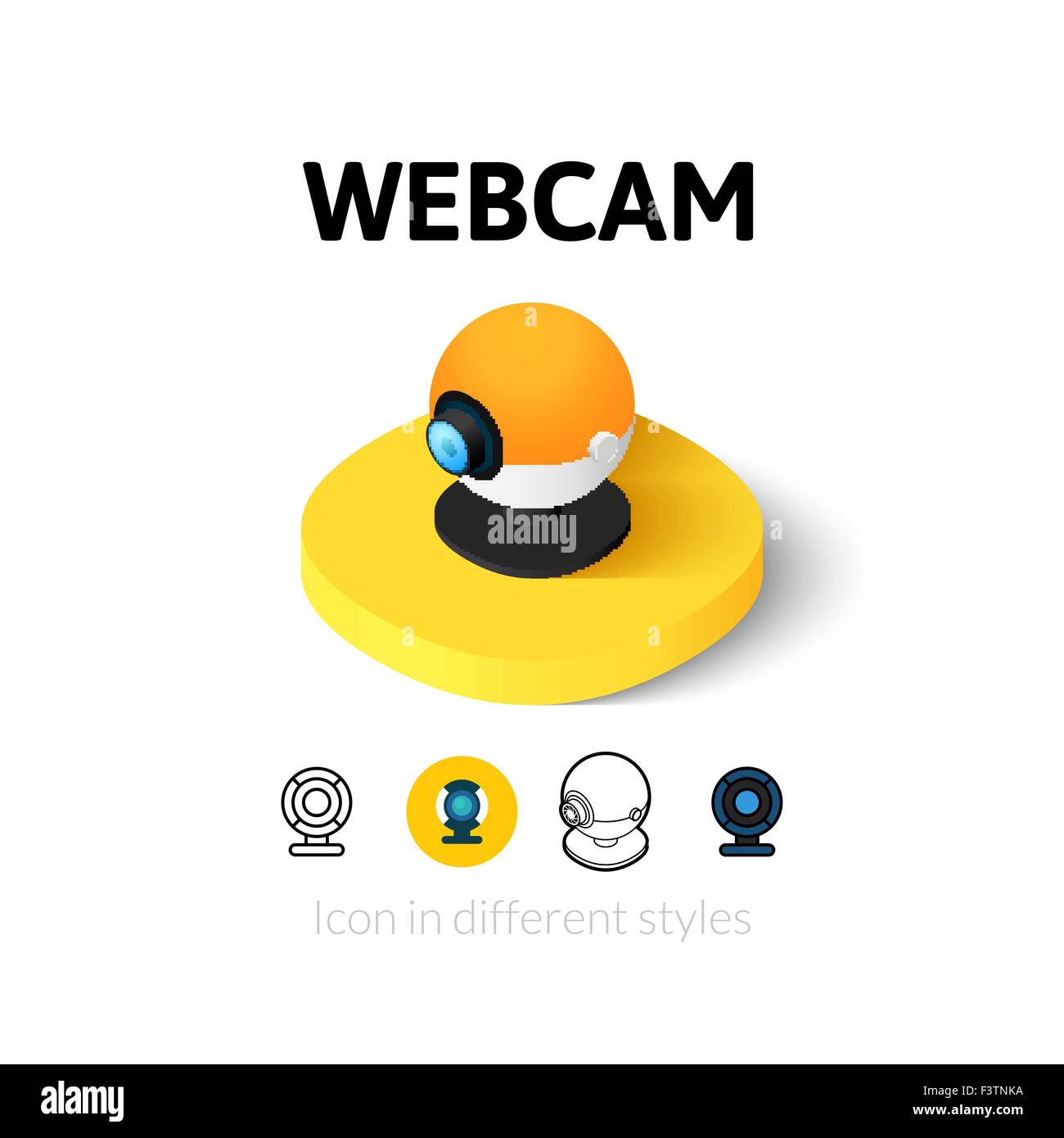 Webcam icon in different style Stock Vector Image & Art - Alamy