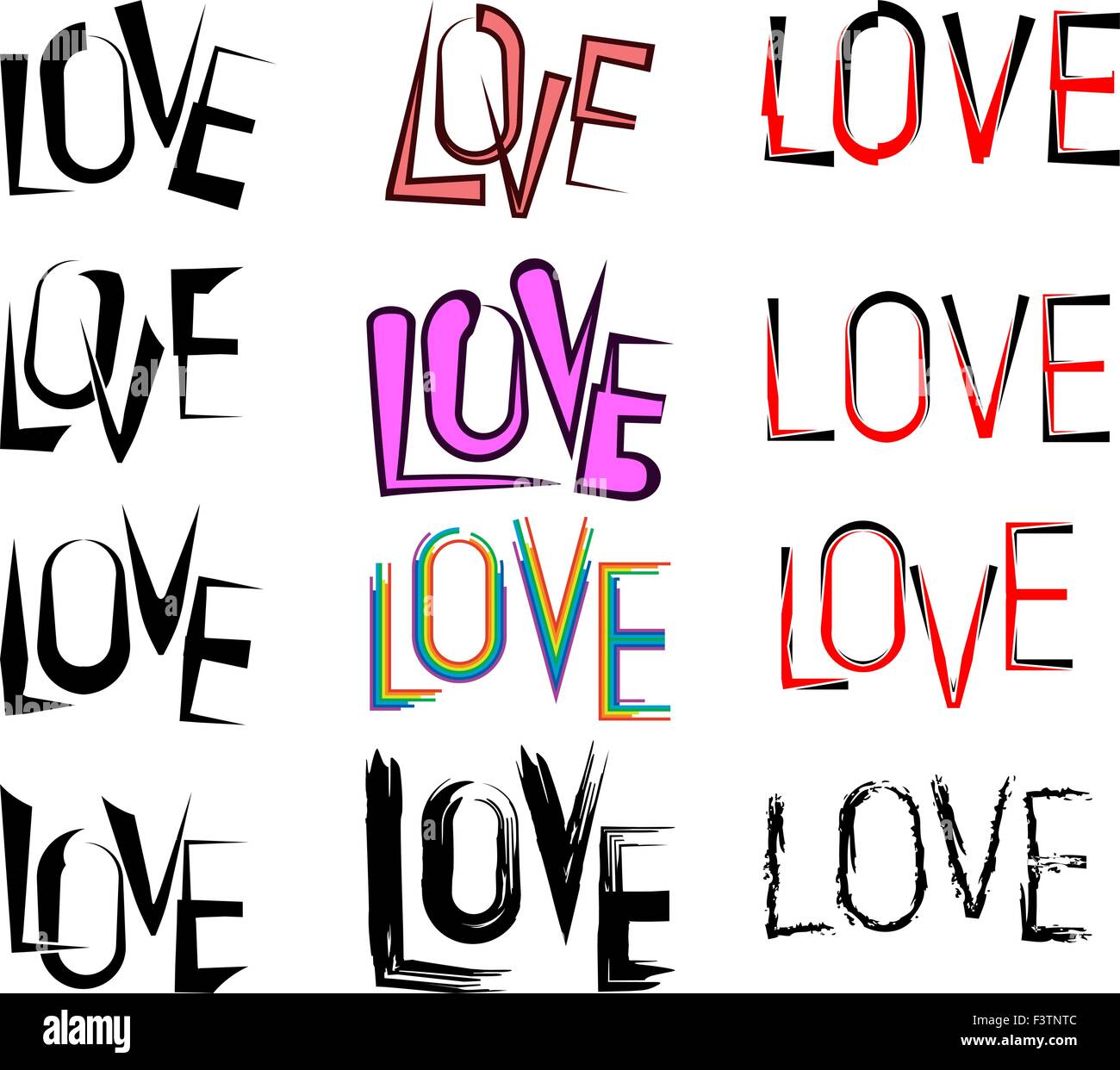 Tattoo Love Word Vector Art Stock Vector Image & Art - Alamy