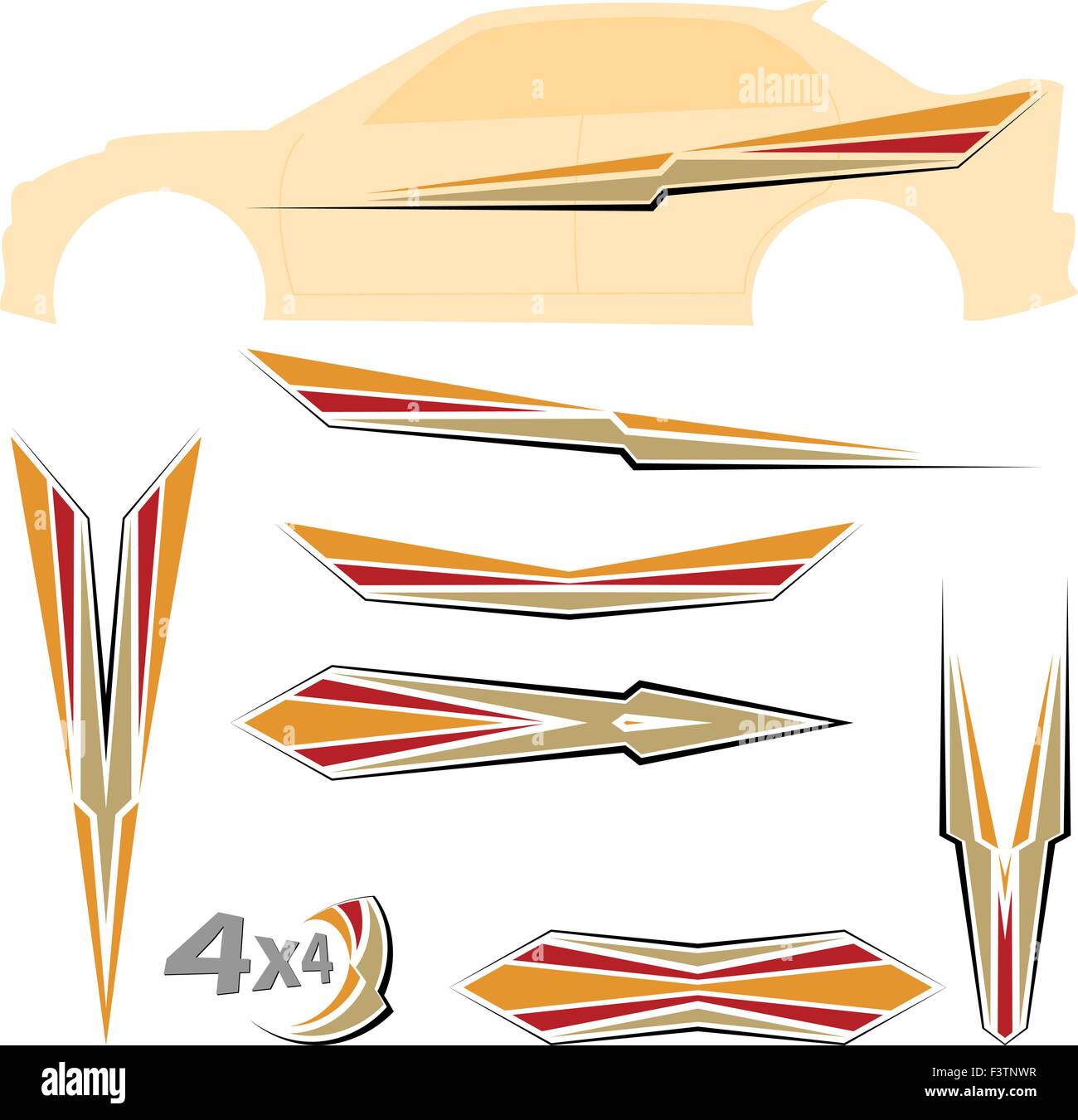 Vehicle Graphics, Stripe : Vinyl Ready Vector Art Stock Vector Image ...