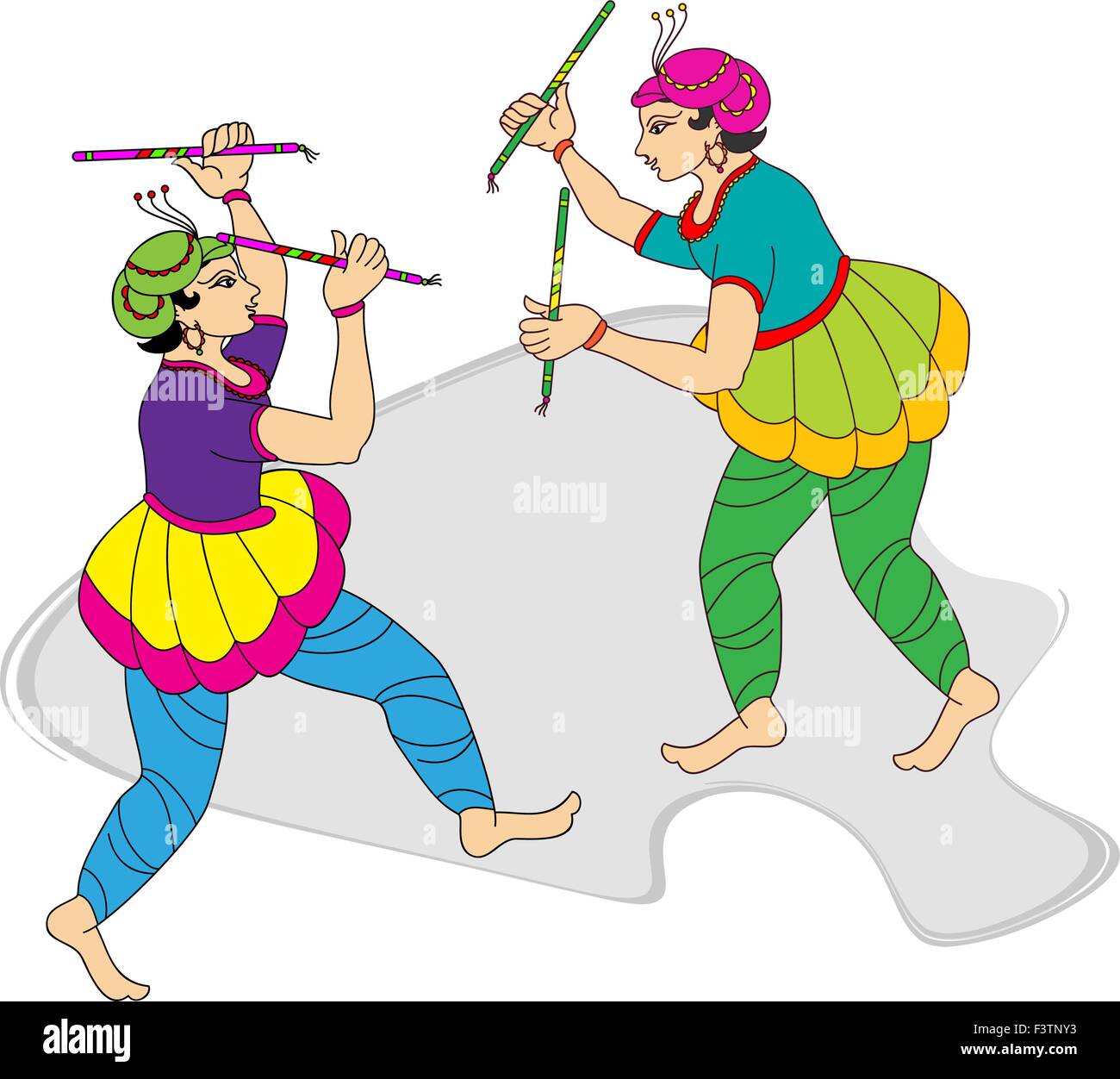 Garba Indian Dance Vector Art Stock Vector Image & Art - Alamy