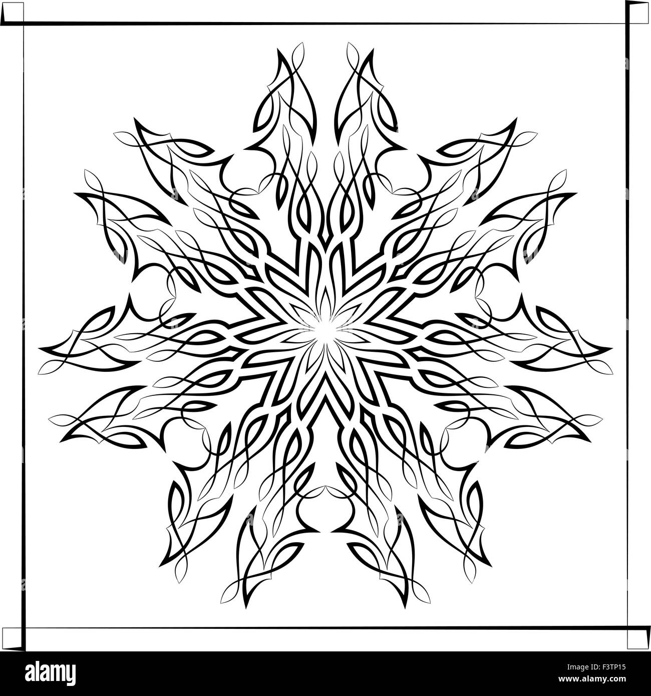 Pinstripe Graphics Circular : Vinyl Ready Vector Art Stock Vector Image ...