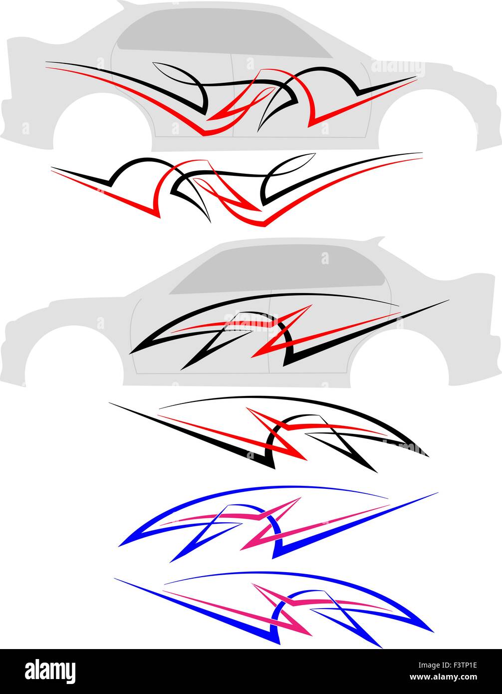 Vehicle Graphics, Stripe : Vinyl Ready Vector Art Stock Vector Image ...