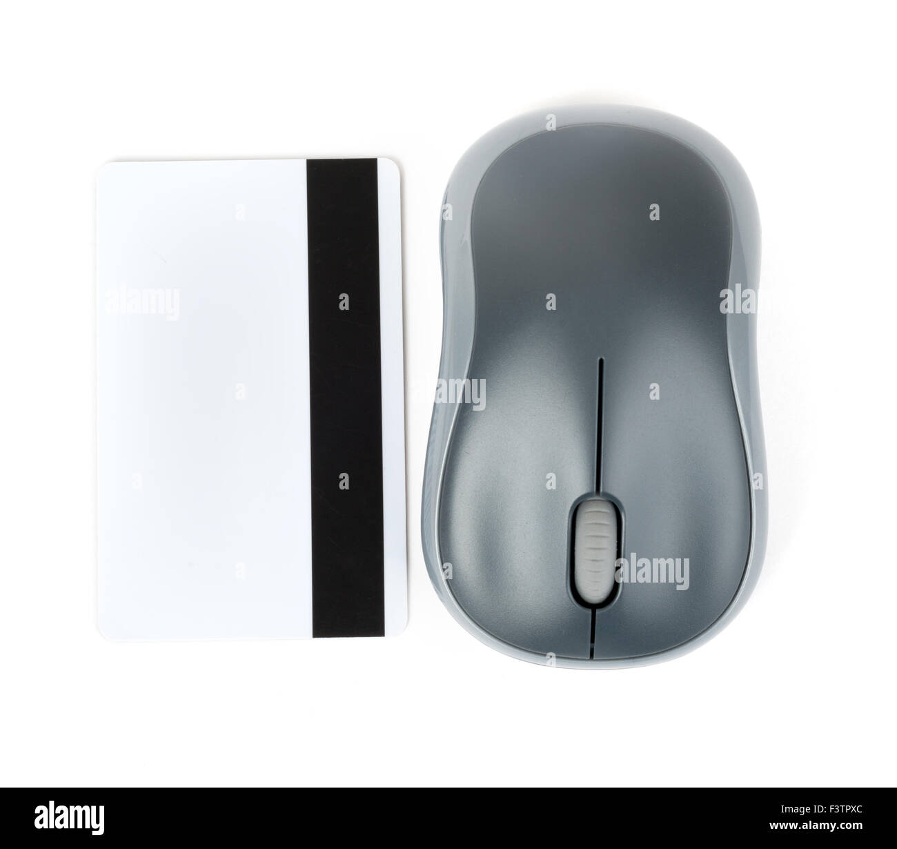 Credit card with computer mouse Stock Photo - Alamy